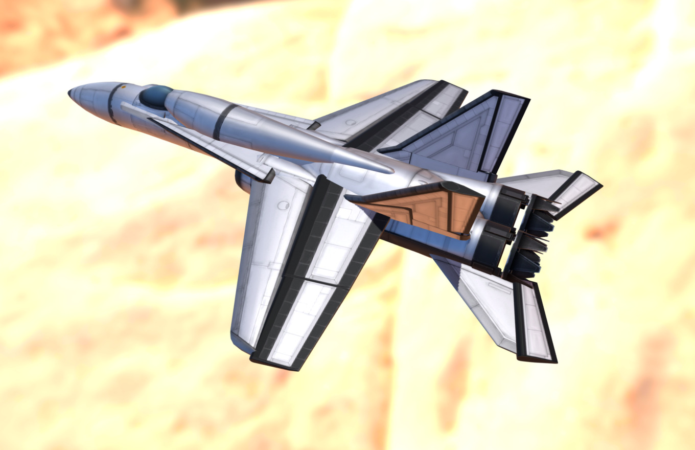 KSP Mcdonnell Douglas F/A-18 "Hornet" rebuild - 3D model by Carcharoth ...