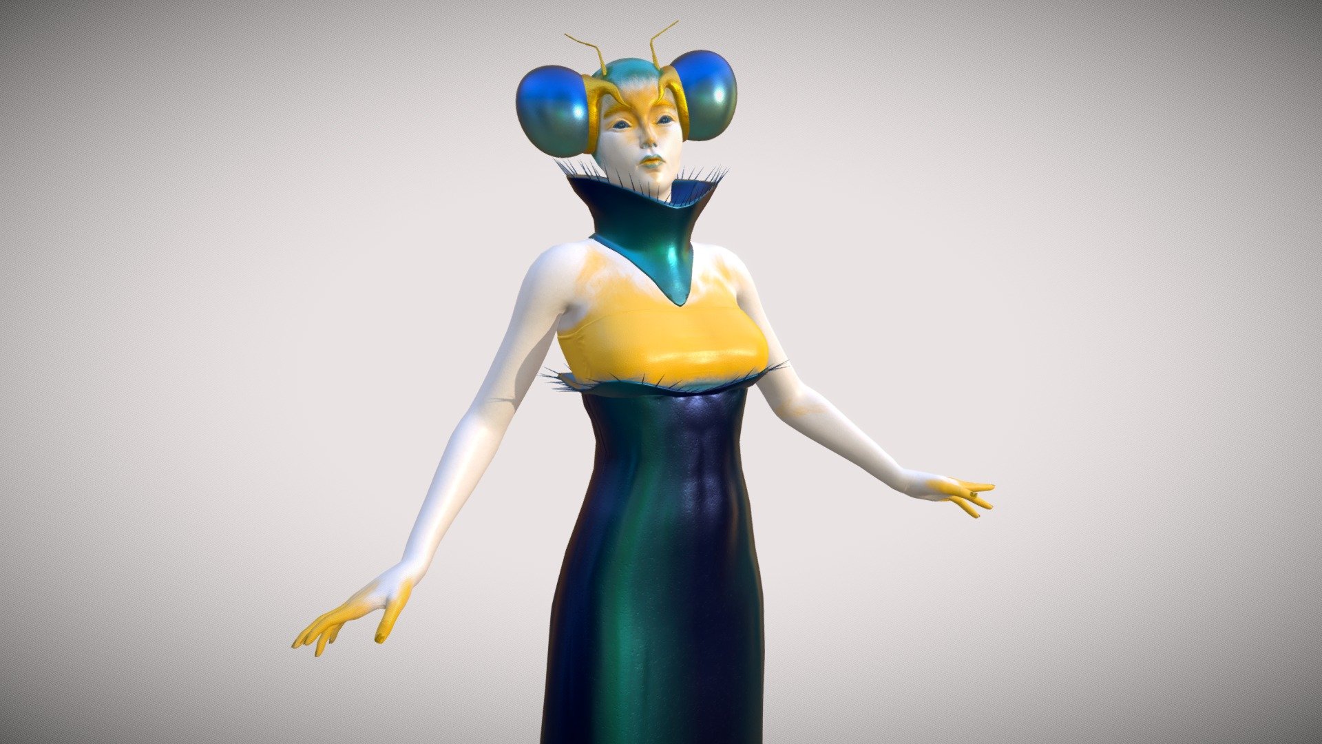 Dragonfly lady - 3D model by Julia Hautanen (@hautanen_julia) [b450f1b ...