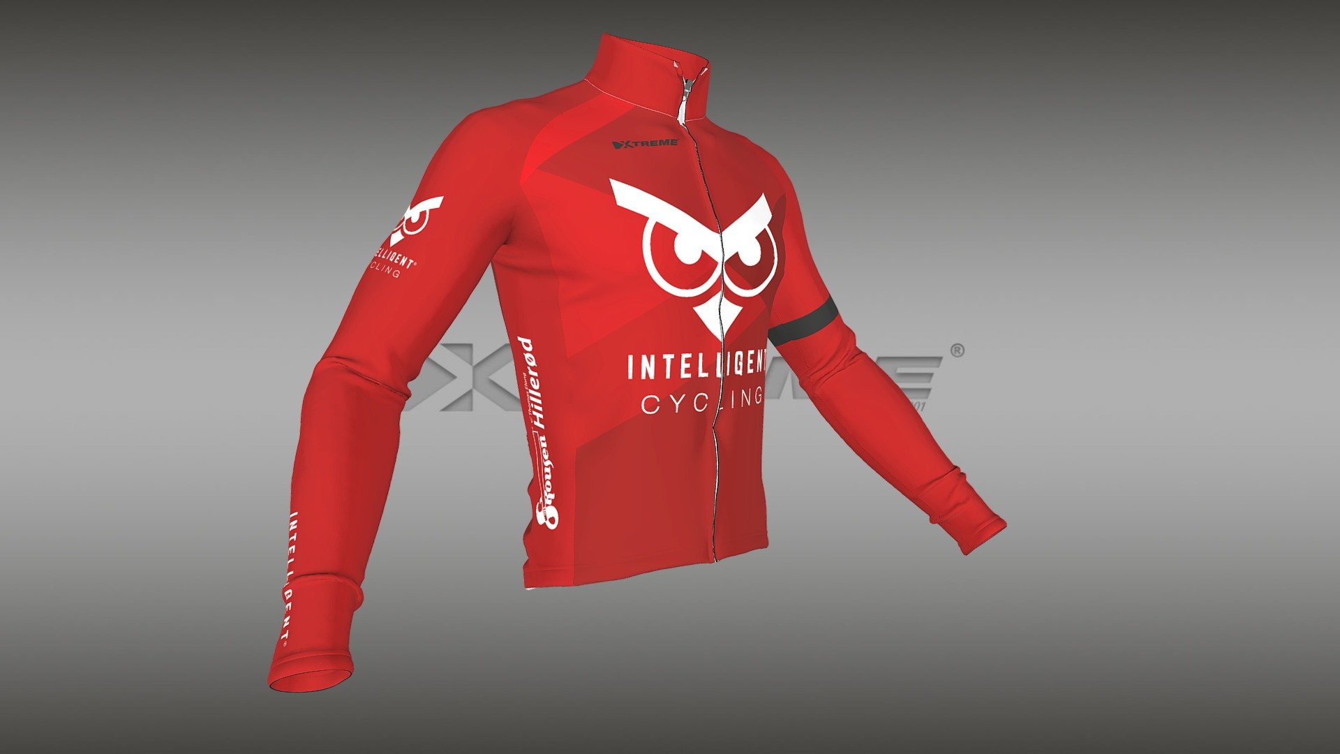 Team Intelligent Cycling 4030 Langærmet jersey 2 - 3D model by ...