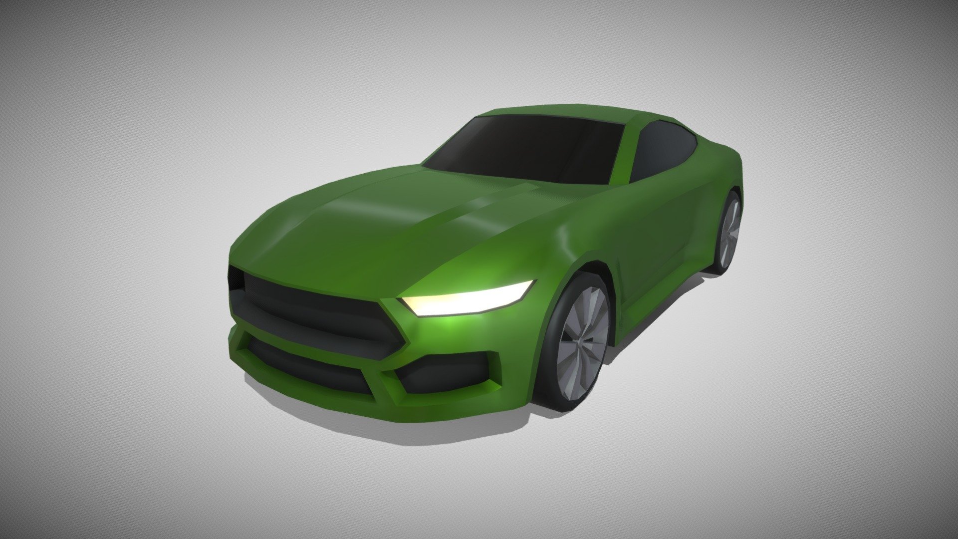 Low Poly Ford Mustang - Download Free 3D model by kulonee (@ynesolefru ...