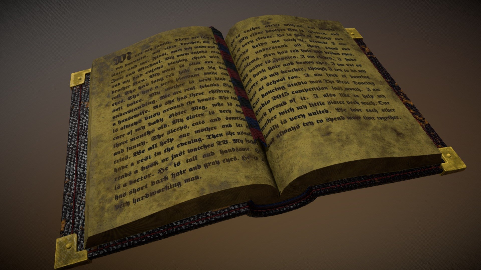 Old Book - 3D model by Shportgaman [b453cab] - Sketchfab