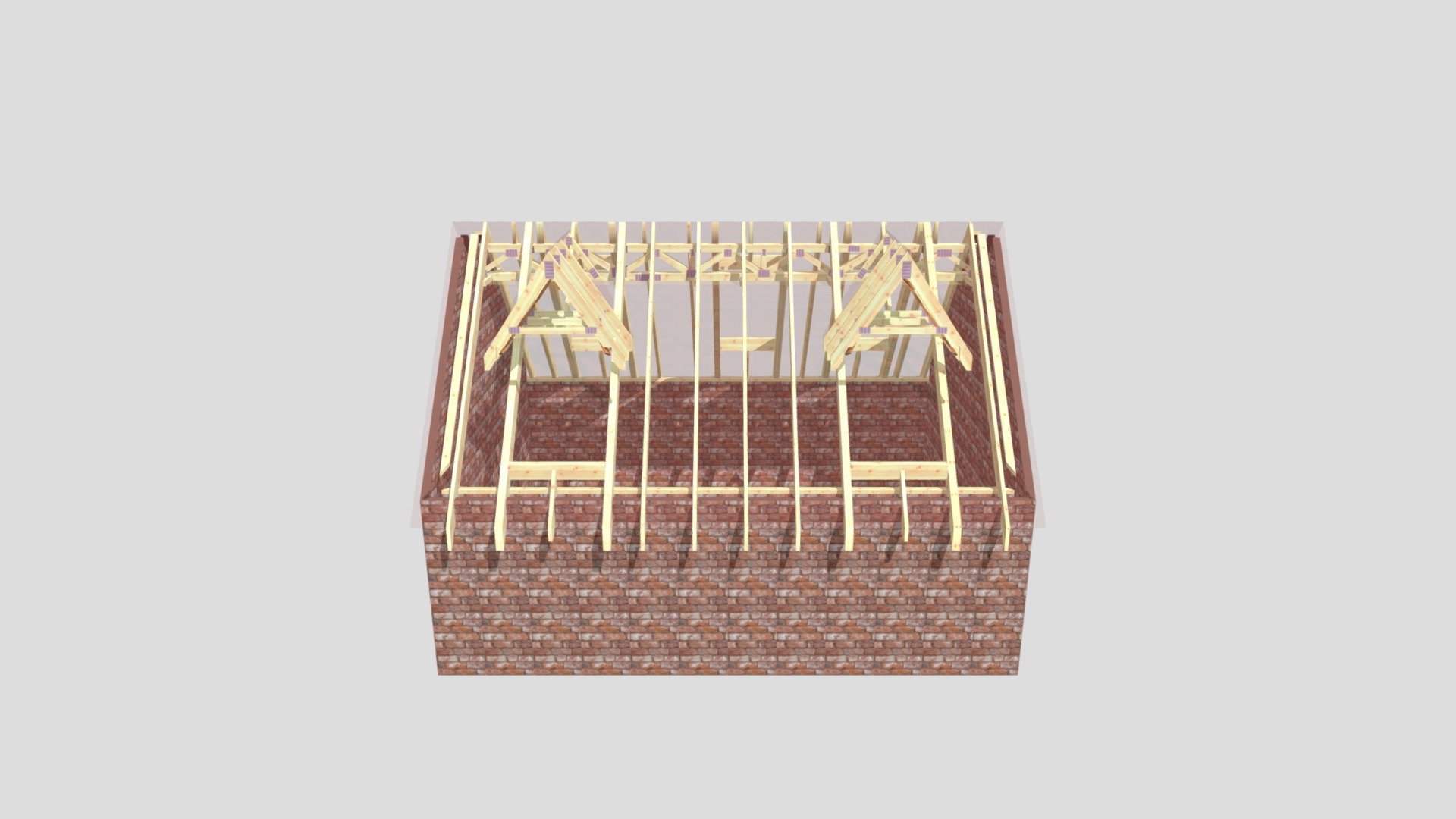 Garage Roof in Cut Timber - 3D model by stevej262 [b455cf0] - Sketchfab