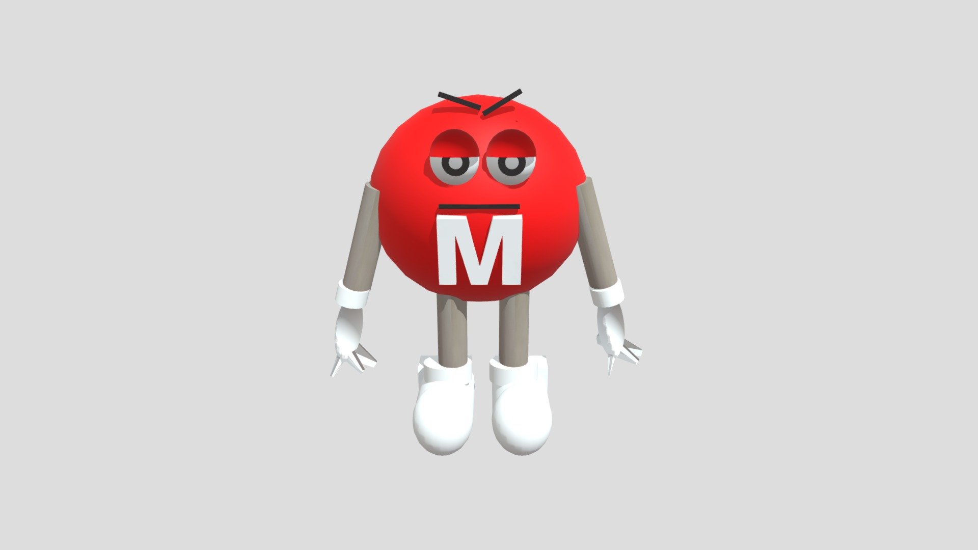Red M&M - Download Free 3D model by mohd.akmal.mahyudin [b455f8f ...