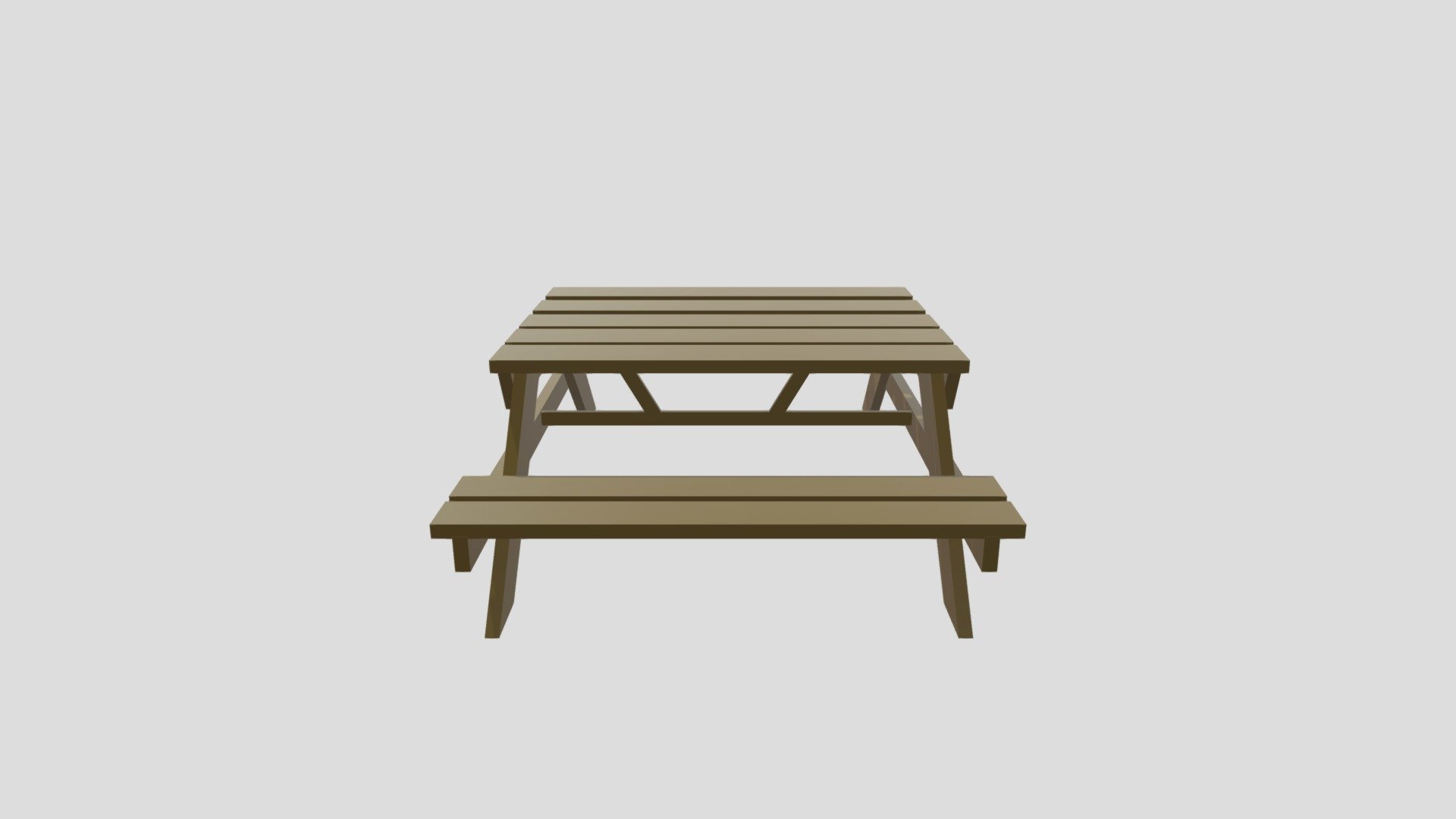 Picnic table low poly - Download Free 3D model by Mehigh [b45645a ...