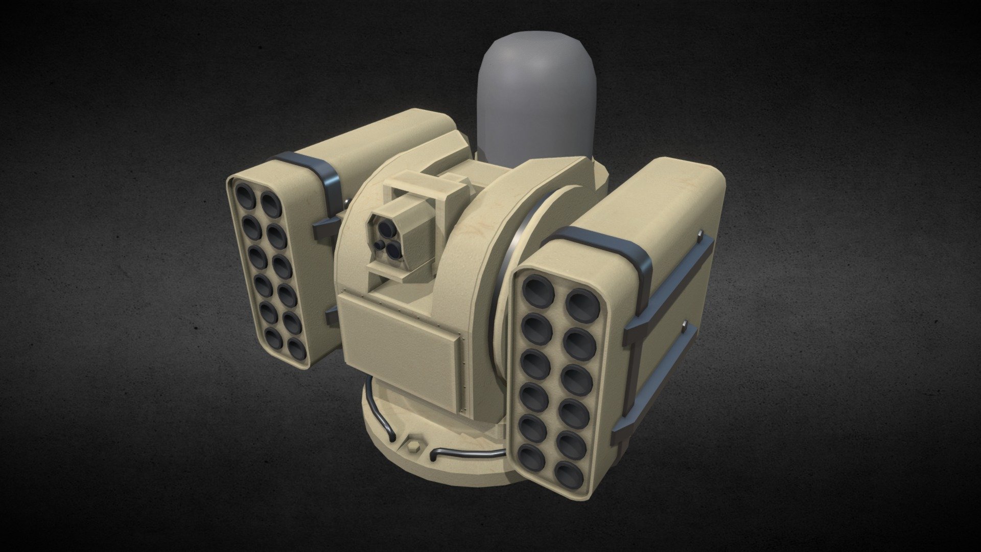 Missile Turret - 3D model by Obi-Wanya [b458e56] - Sketchfab