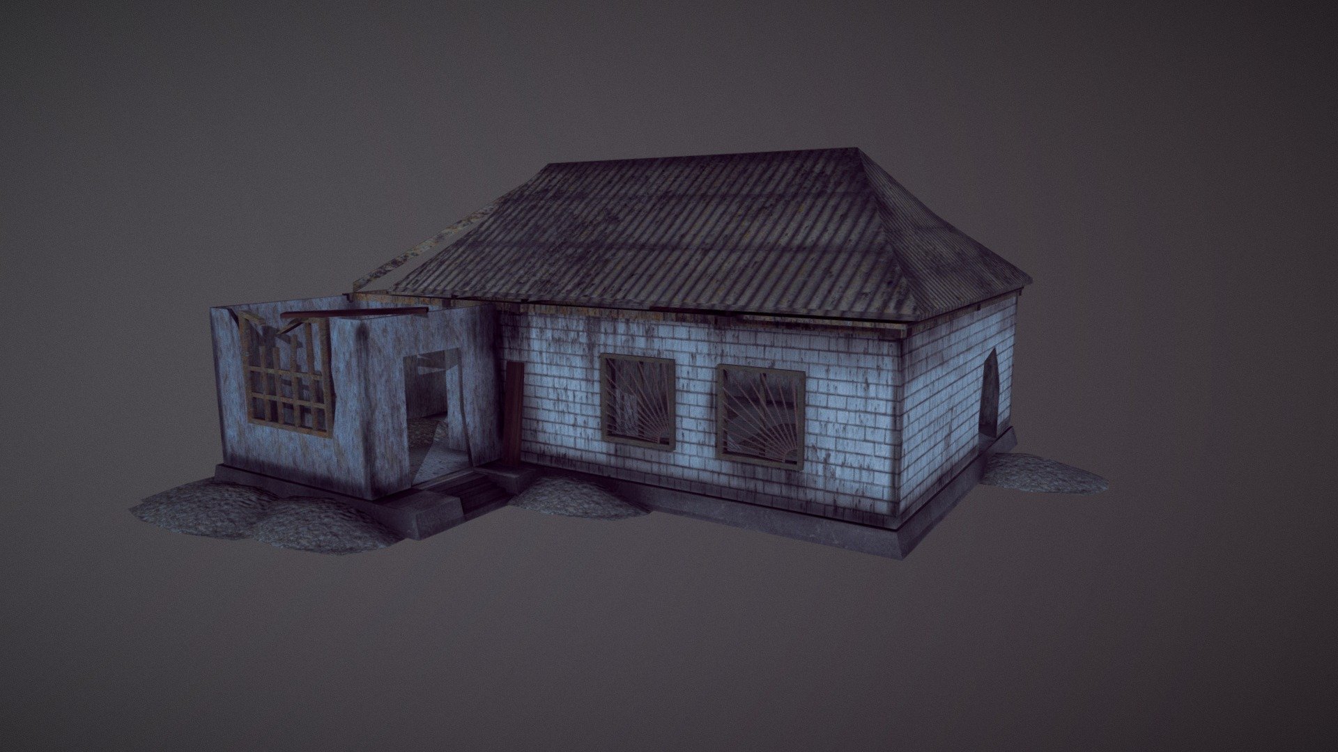 House destroy - 3D model by FrodaJan [b45b30c] - Sketchfab