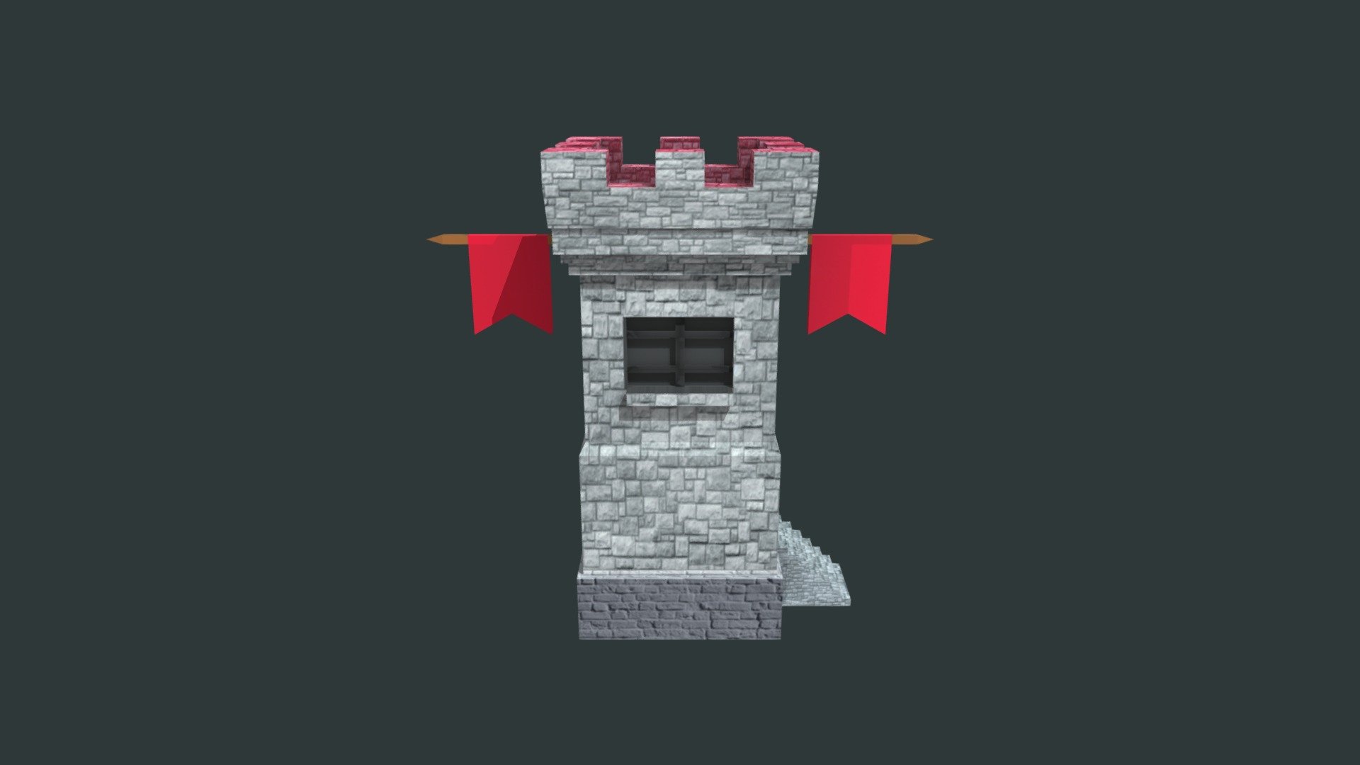 Low Poly Tower - Download Free 3D model by SauloMorgueco [b45c273] - Sketchfab