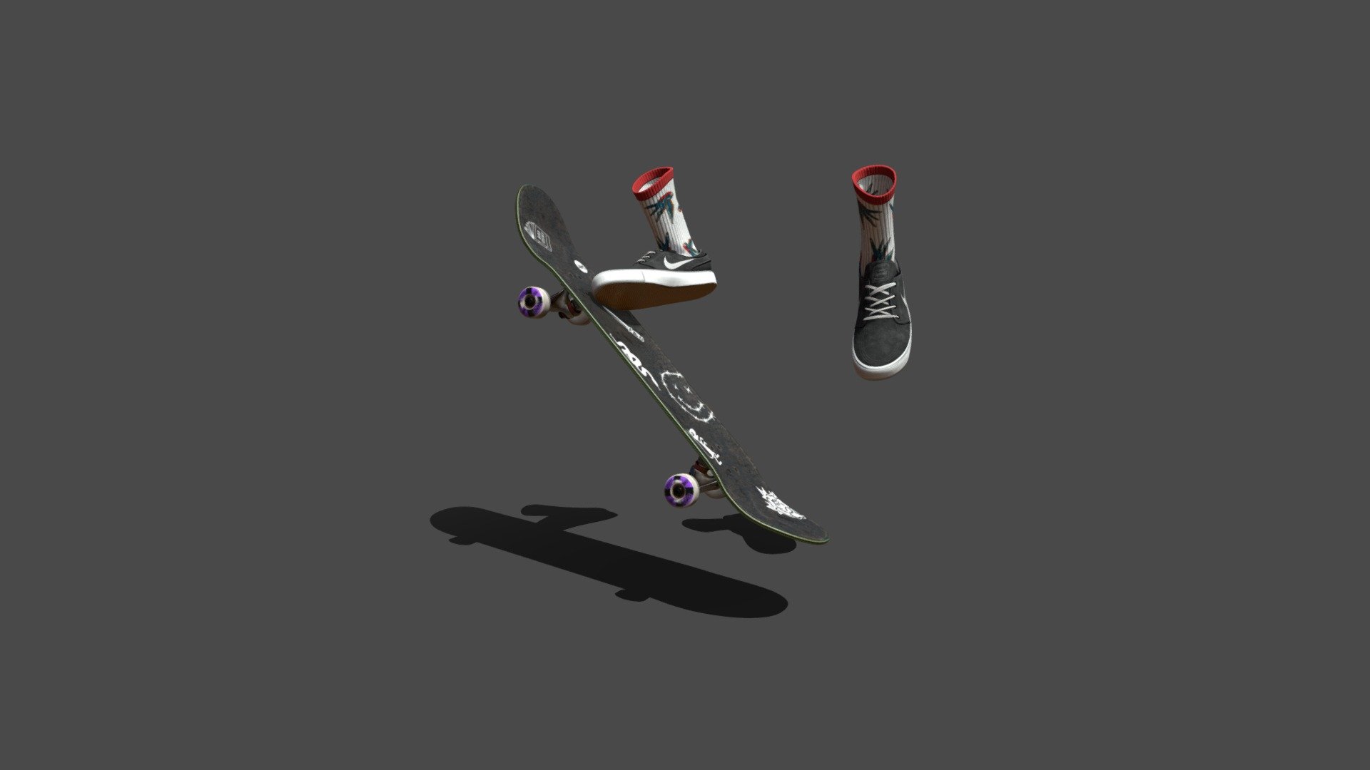Kickflip animation - Skateboard - 3D model by Spartwoo_3D_ARTIST ...