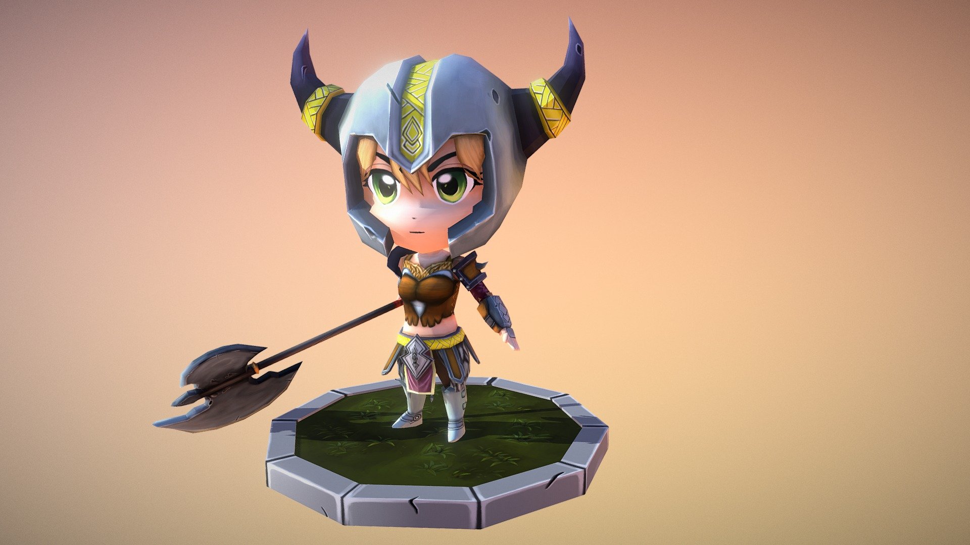 Chibi - 3D model by pnoy1995 [b45df11] - Sketchfab
