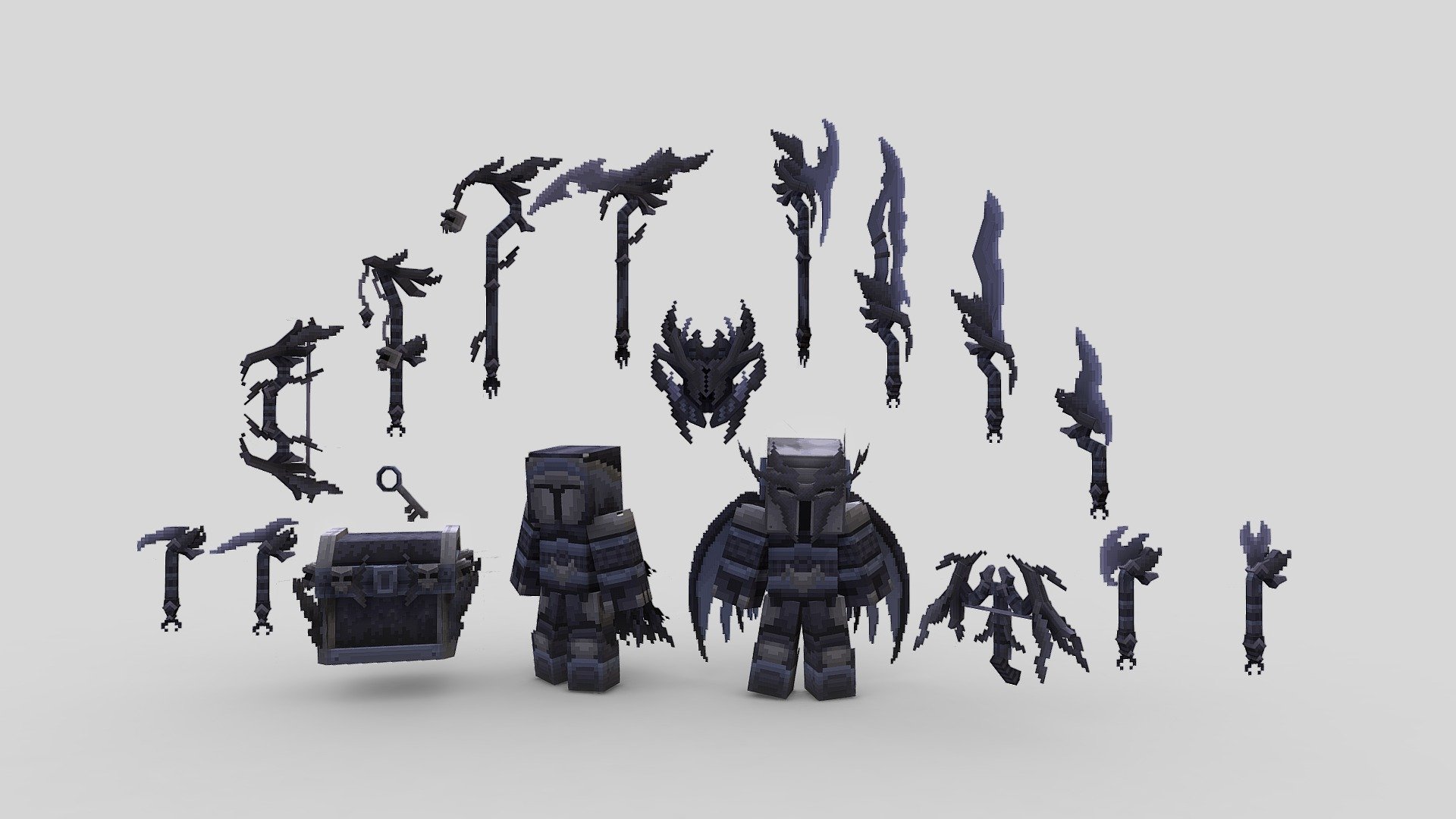 ( NEW ) !! [ MC ] Item : Dark Fantasy Pack Vol.1 - 3D model by iJUNE ...