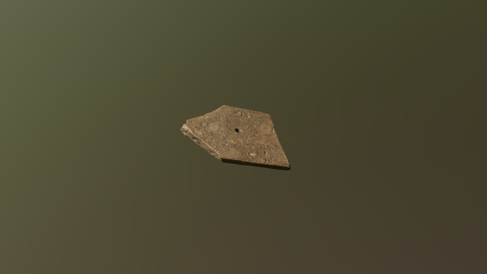 Tabular Green Stone Gorget - 3D model by Waring Archaeology (@waringlab ...