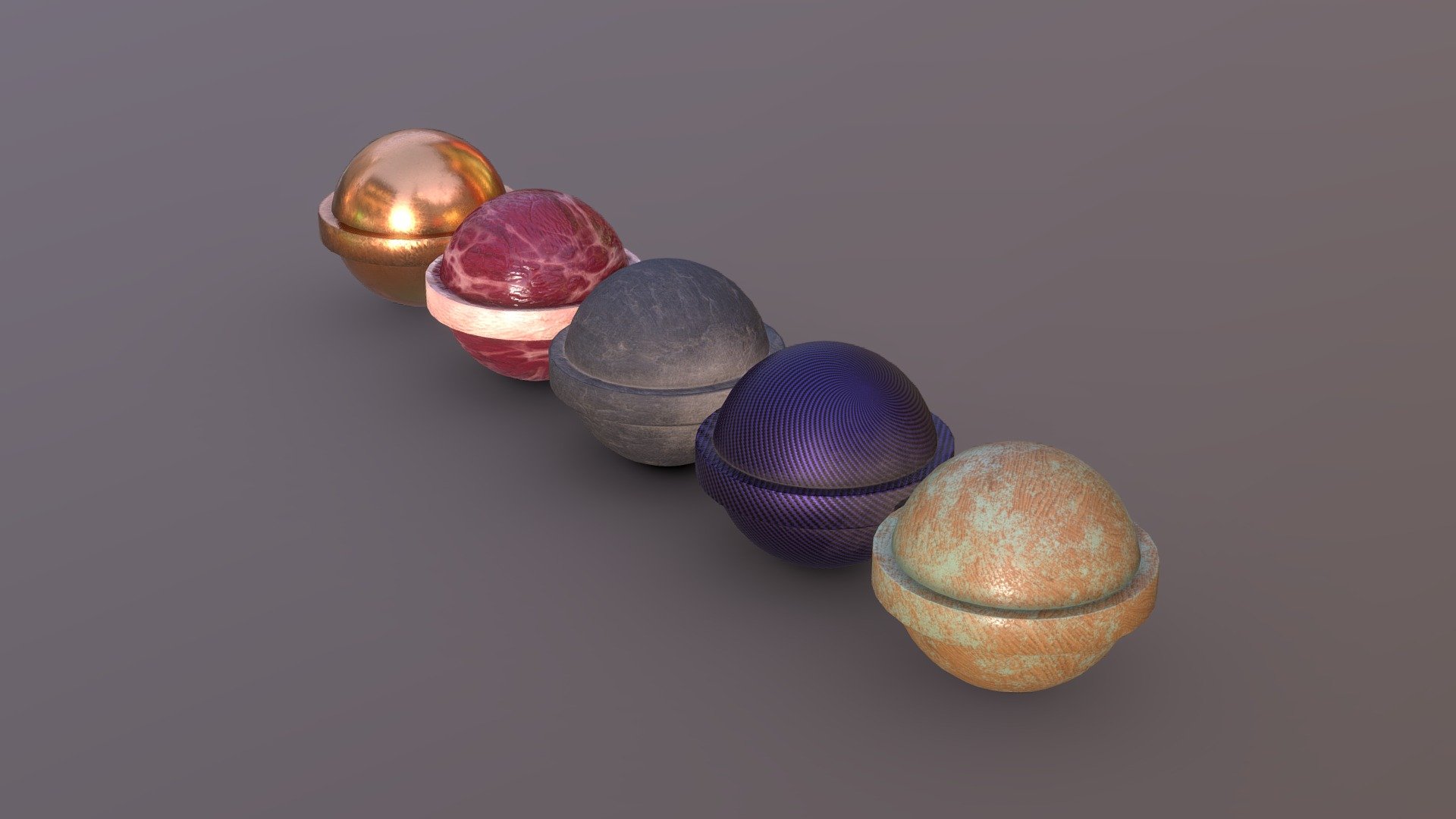 Texture Spheres Demo - 3D model by Andrew Jepson (@ajepson) [b460597 ...