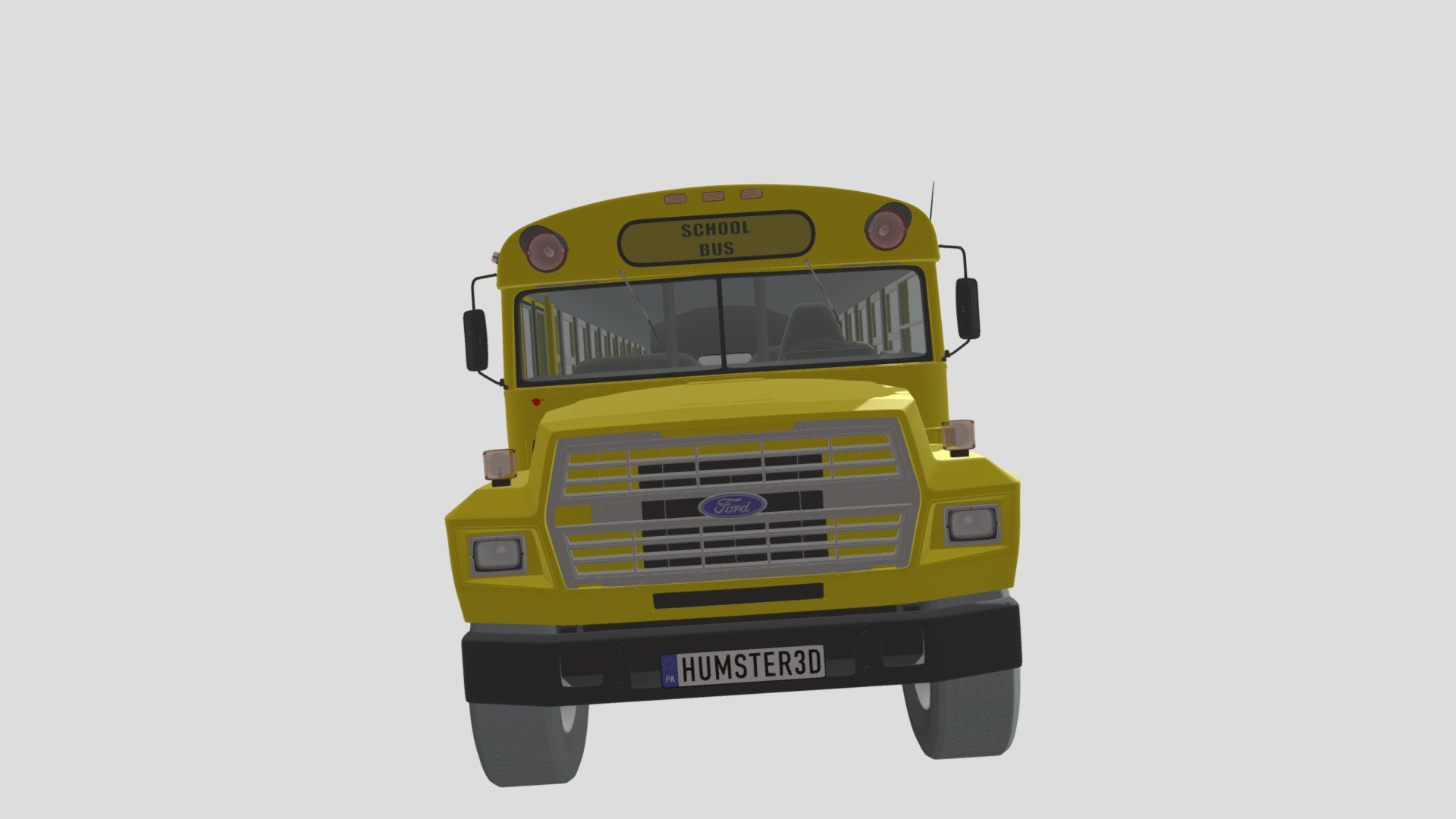 Ford B-700 Thomas Conventional School Bus - Download Free 3D model by ...