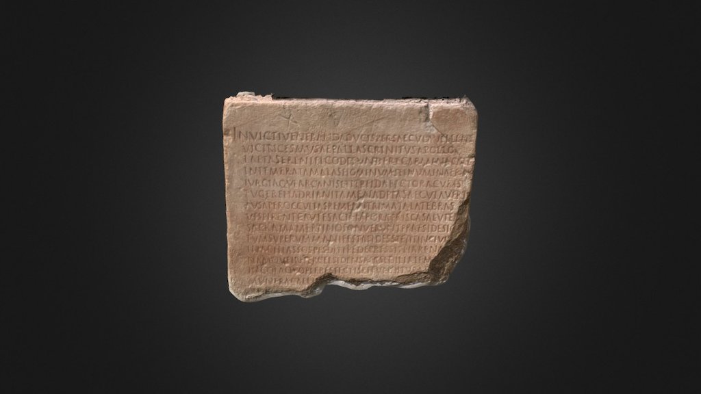Roman inscription block - Download Free 3D model by The British Museum ...