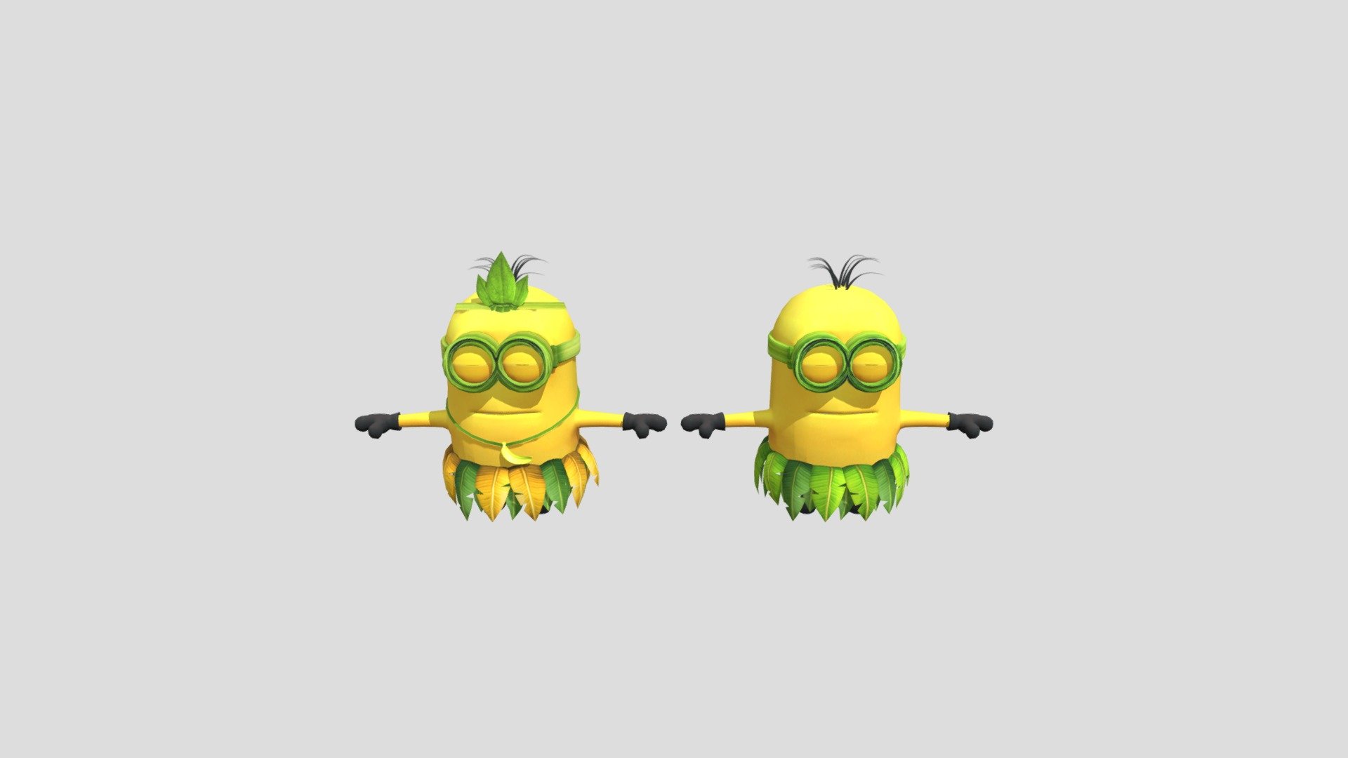 (FIXED HAIR) Minion Rush - Jungle - Download Free 3D model by ...