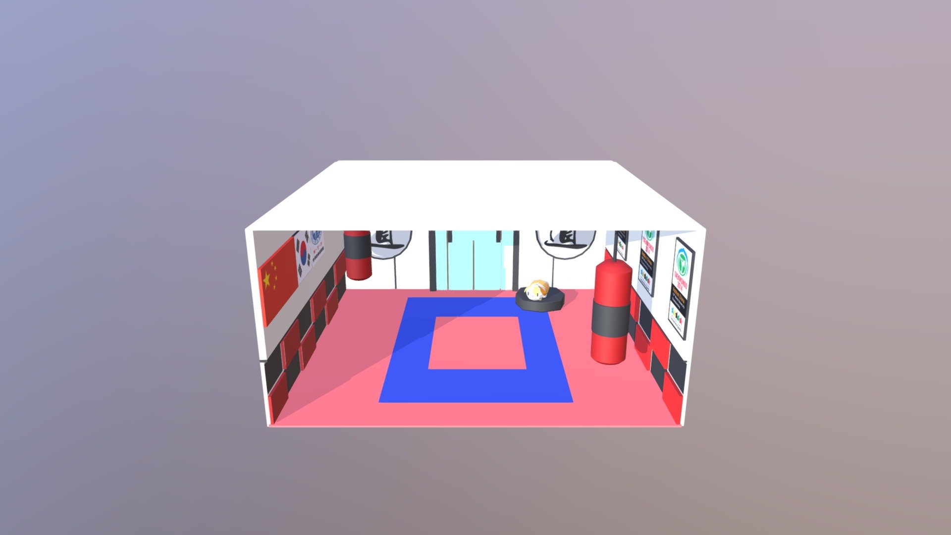 Alan - Low Poly Gym - 3D model by Caramelle [b4684c4] - Sketchfab