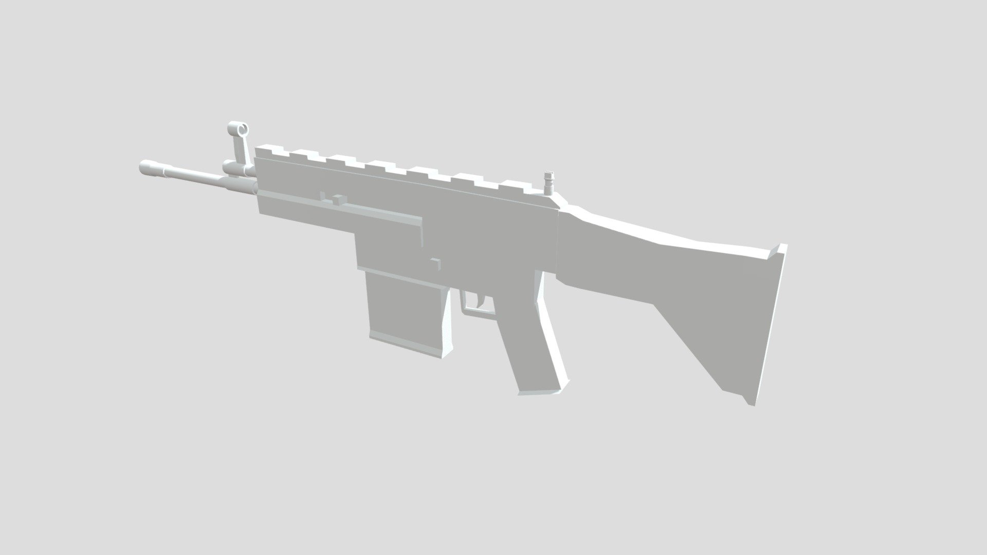 Low poly SCAR style gun - Download Free 3D model by alarikn [b468bc1 ...