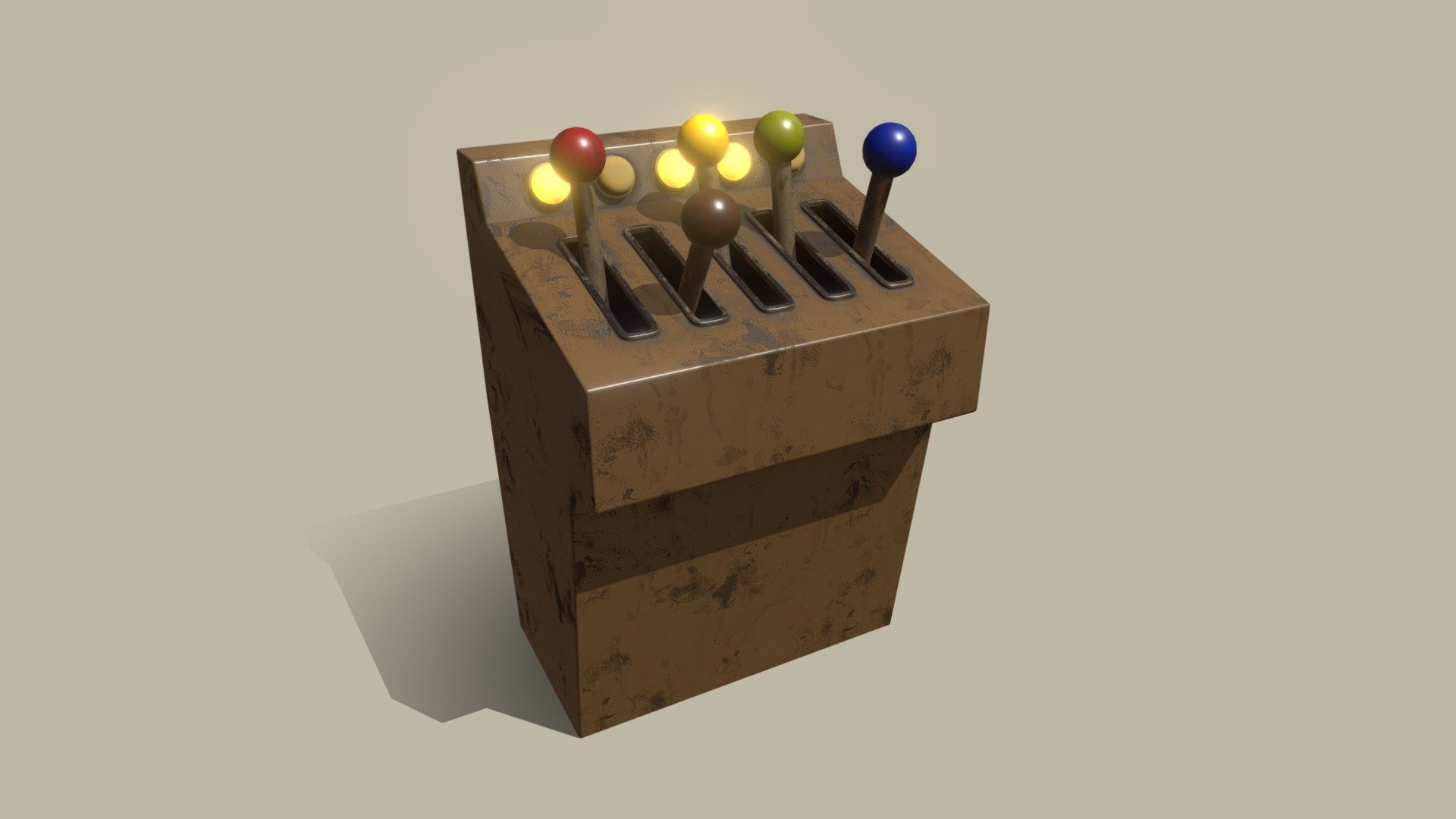 Stylized Cartoony Lever Console - 3D model by Art-Teeves [b469cb0 ...
