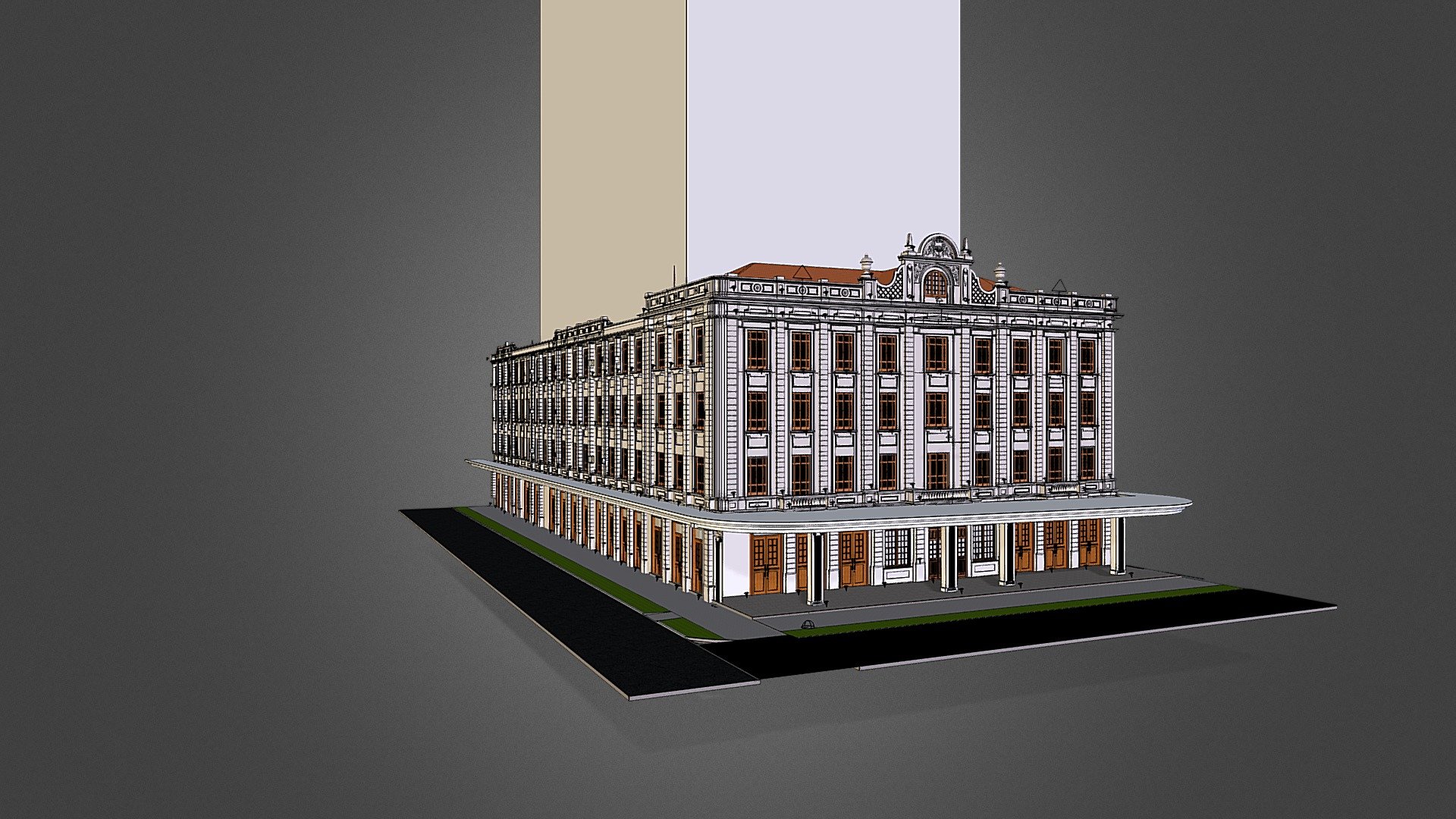 Hotel Avenida Palace - Download Free 3D model by giulianaconte.arq [b46b7a4] - Sketchfab