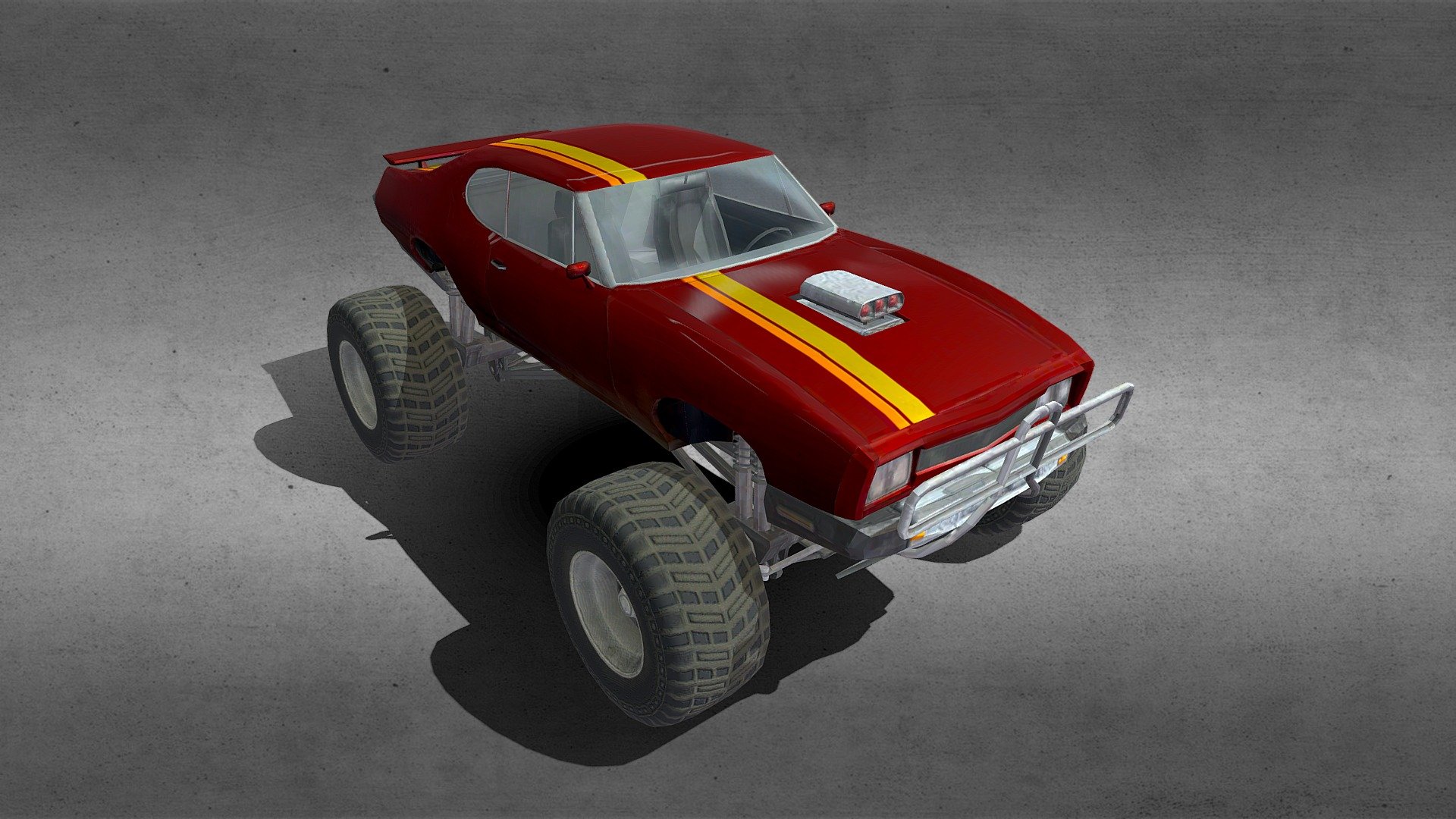 Pontiac GTO Monster Car - 3D model by deklox [b46cbbe] - Sketchfab