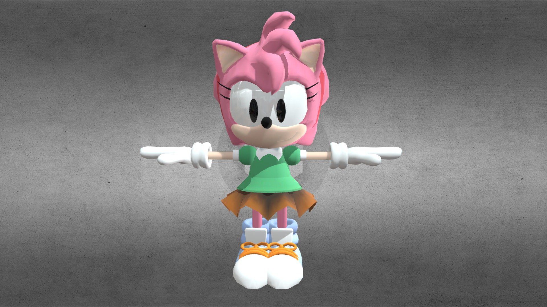 Classic Amy rose - Download Free 3D model by SonicprimeG19 [b46d089 ...