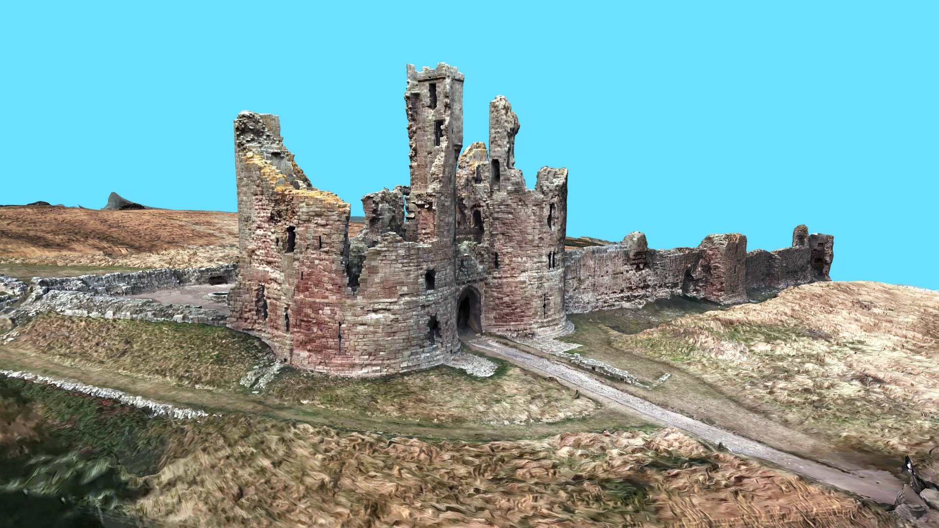 Dunstanburgh Castle - Buy Royalty Free 3D model by LibanCiel [b46d808 ...