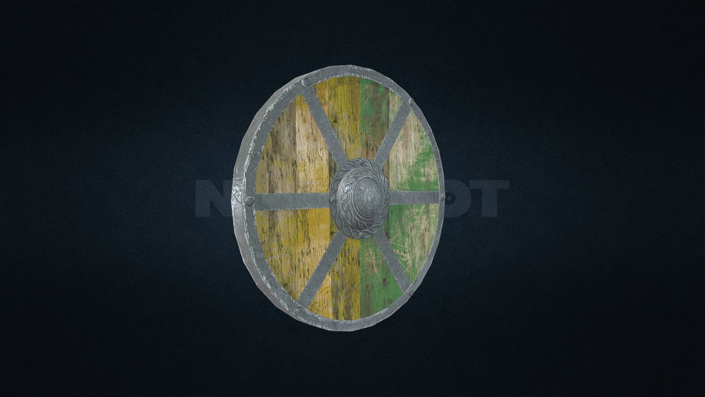 Viking Shield - Medieval Weapons - 3D model by Nokobot [b46dbe1 ...