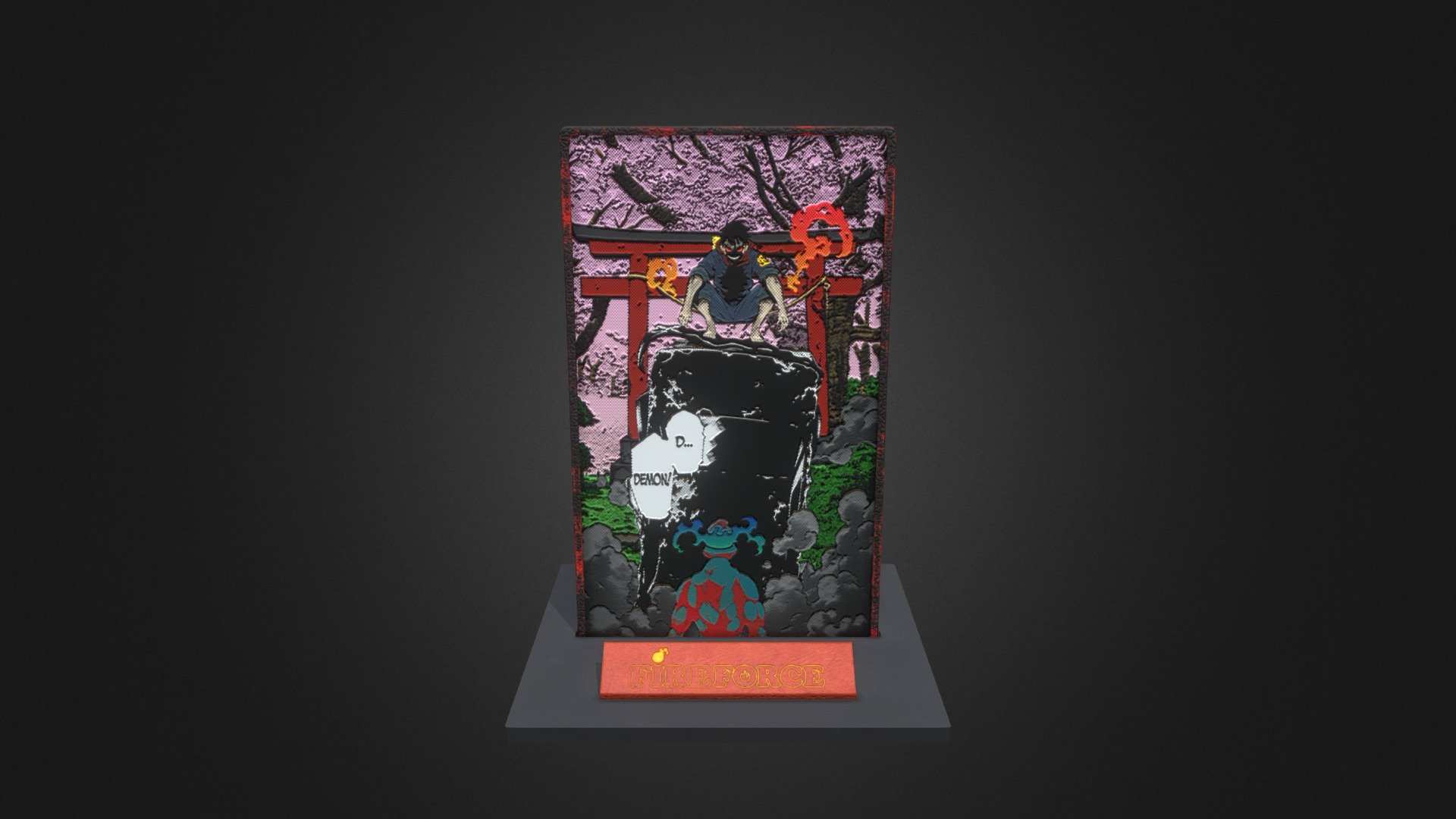 Fire Force Card - 3D model by antoine.gohin [b46e2c2] - Sketchfab