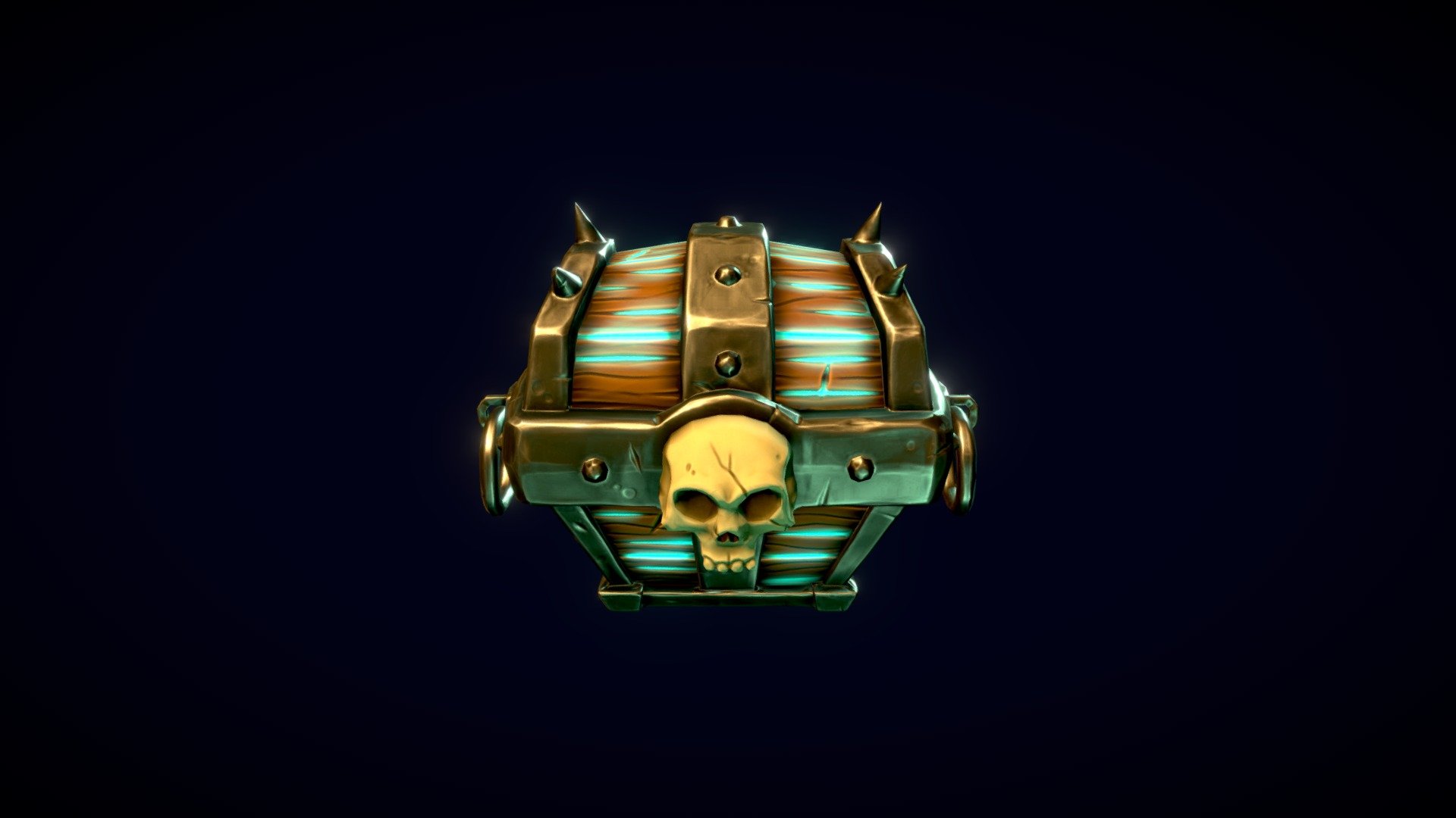 Stylized Pirate Chest - 3D model by koala_laura [b470b26] - Sketchfab