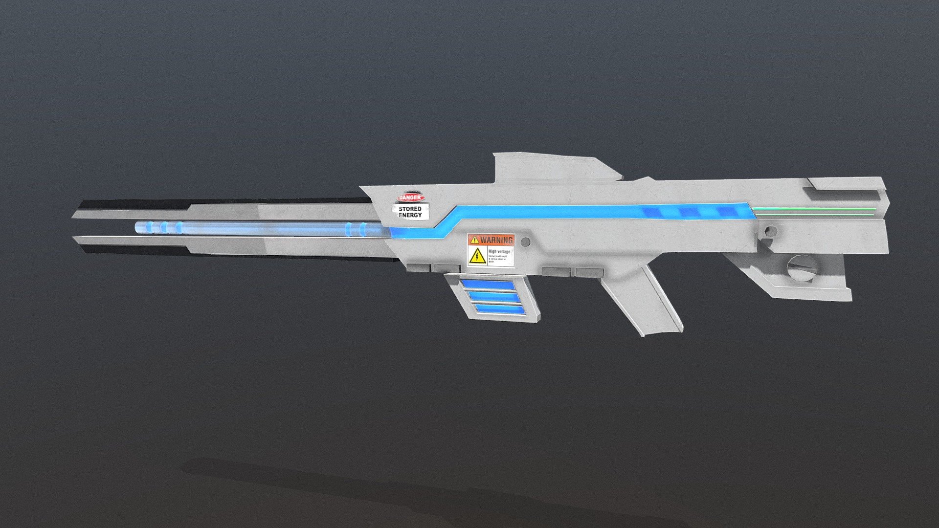 A Game ready energy Weapon model (concept art) - 3D model by ...