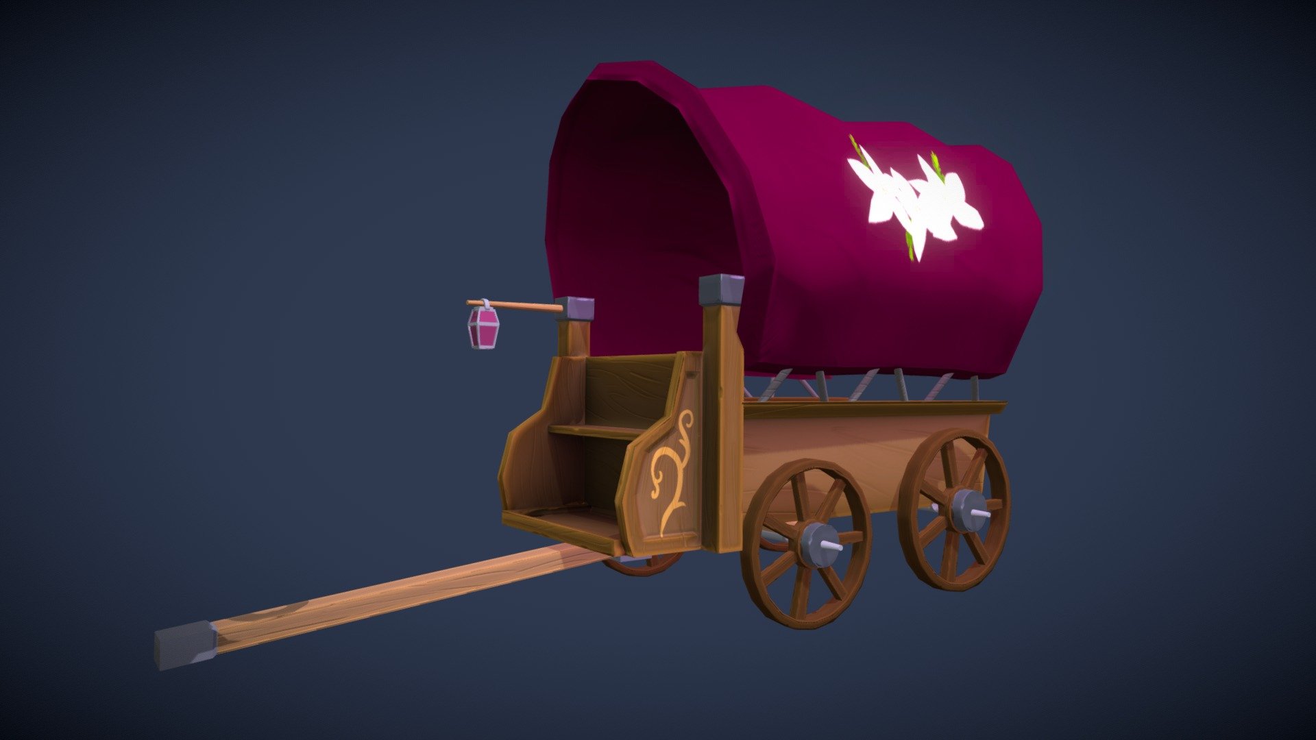 Stylized Wagon - 3D model by Liliane (@Liliane3D) [b471739] - Sketchfab