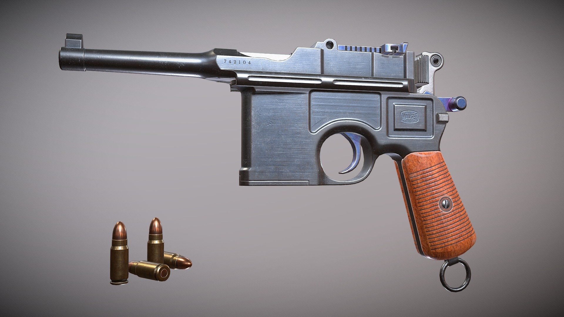 Mauser C96 M1921 "Bolo" - 3D model by Wallerion [b4757fa] - Sketchfab