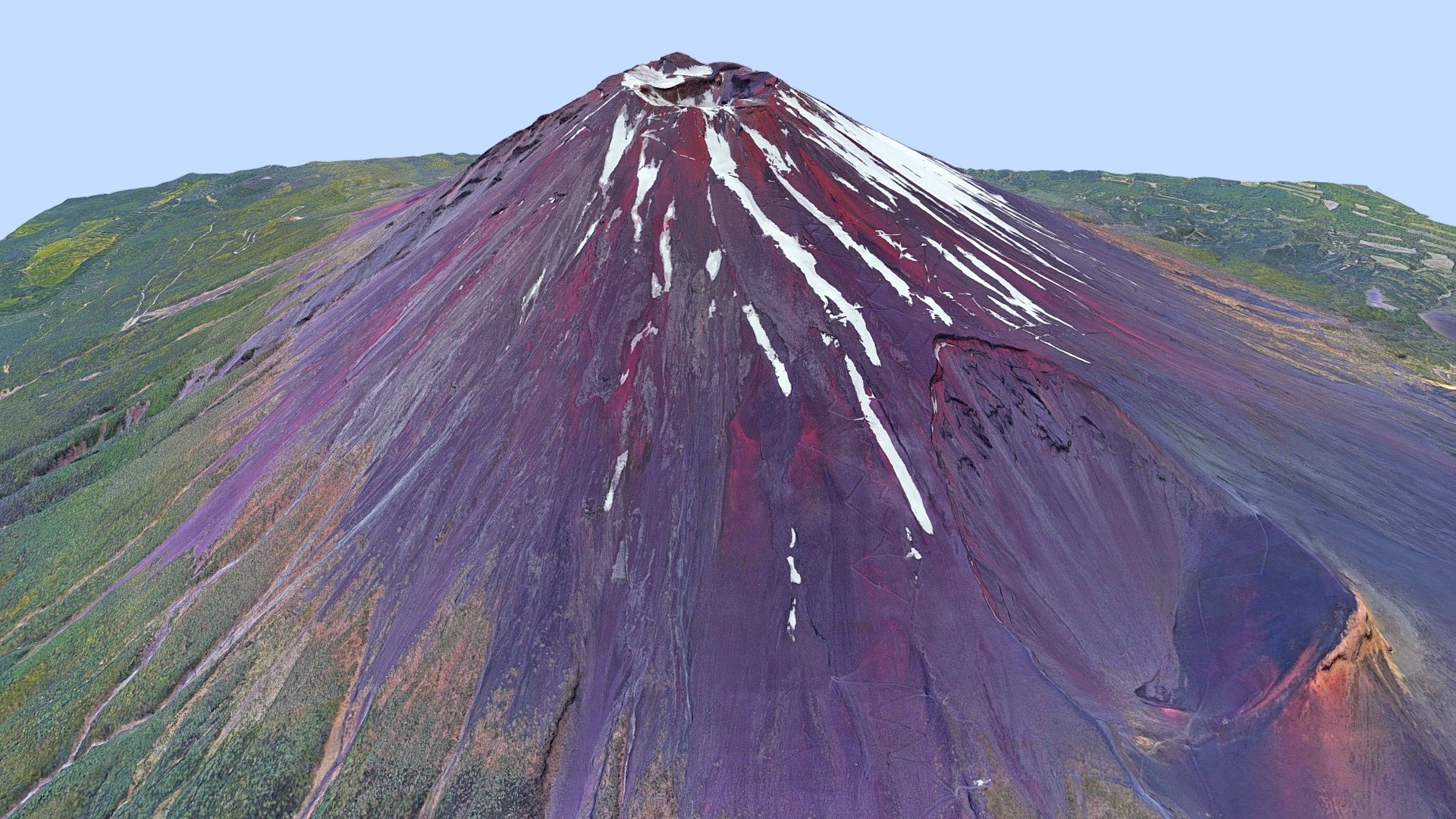 Mount Fuji, Volcano Japan - Buy Royalty Free 3D model by LibanCiel ...