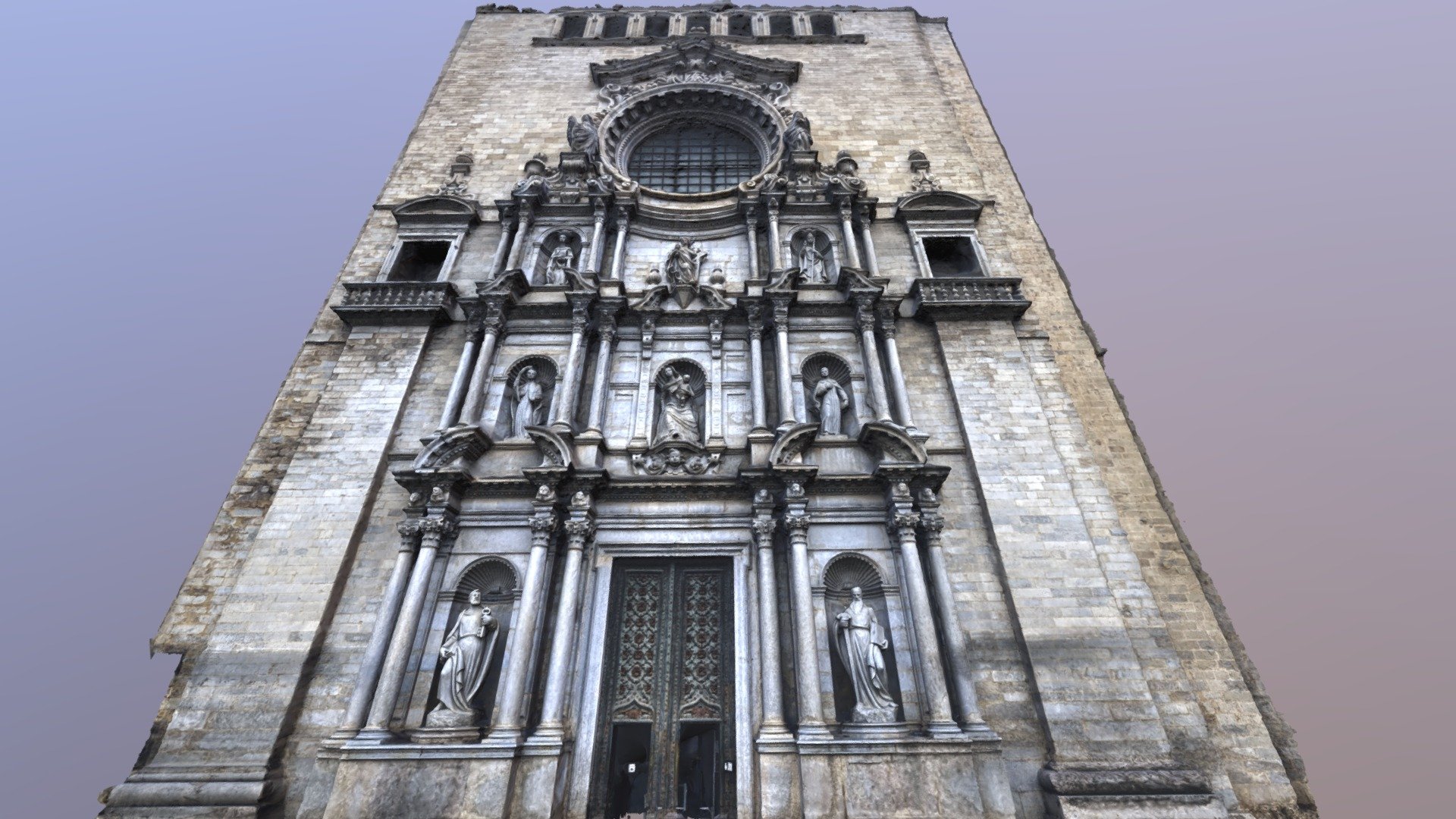 Facade CATHEDRAL GIRONA - Buy Royalty Free 3D model by the dragon 3d ...