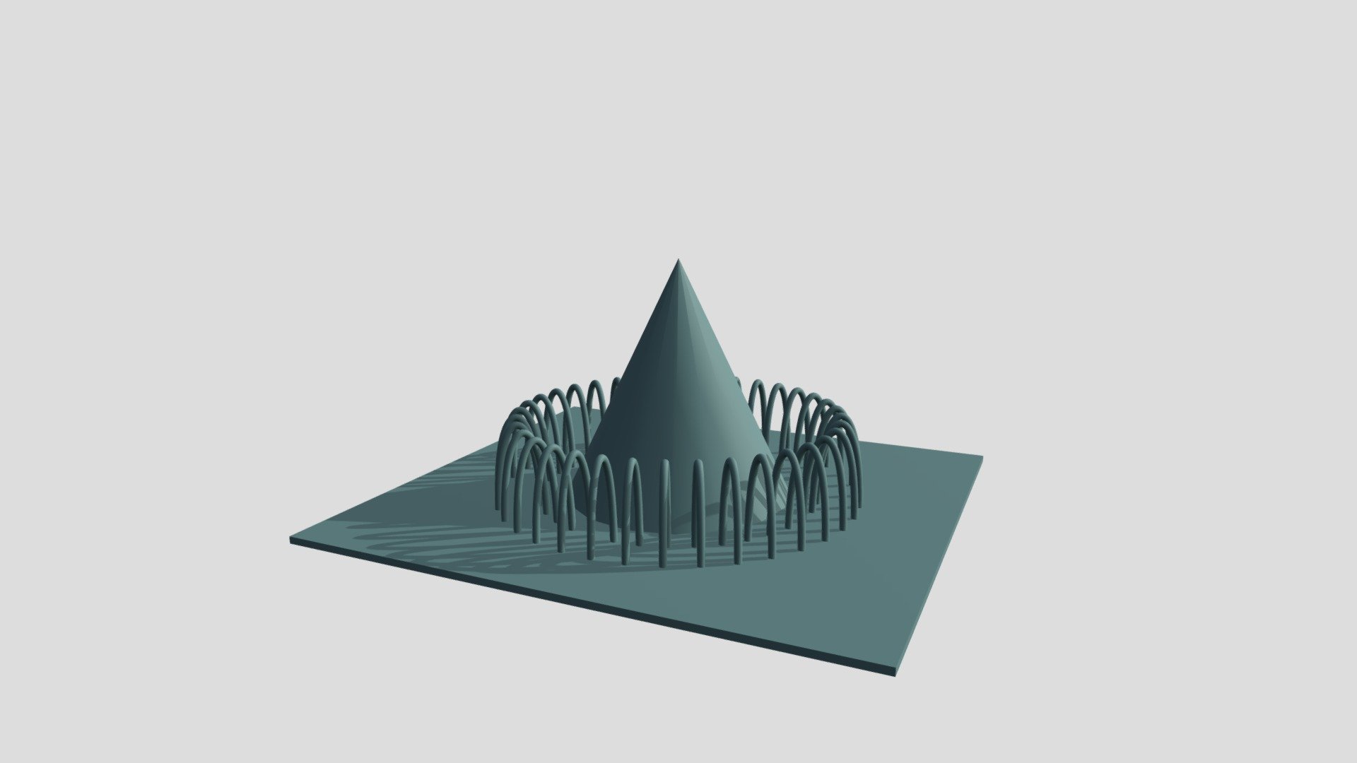 Symmetrical Conical Structure Model - Download Free 3D model by Omer ...