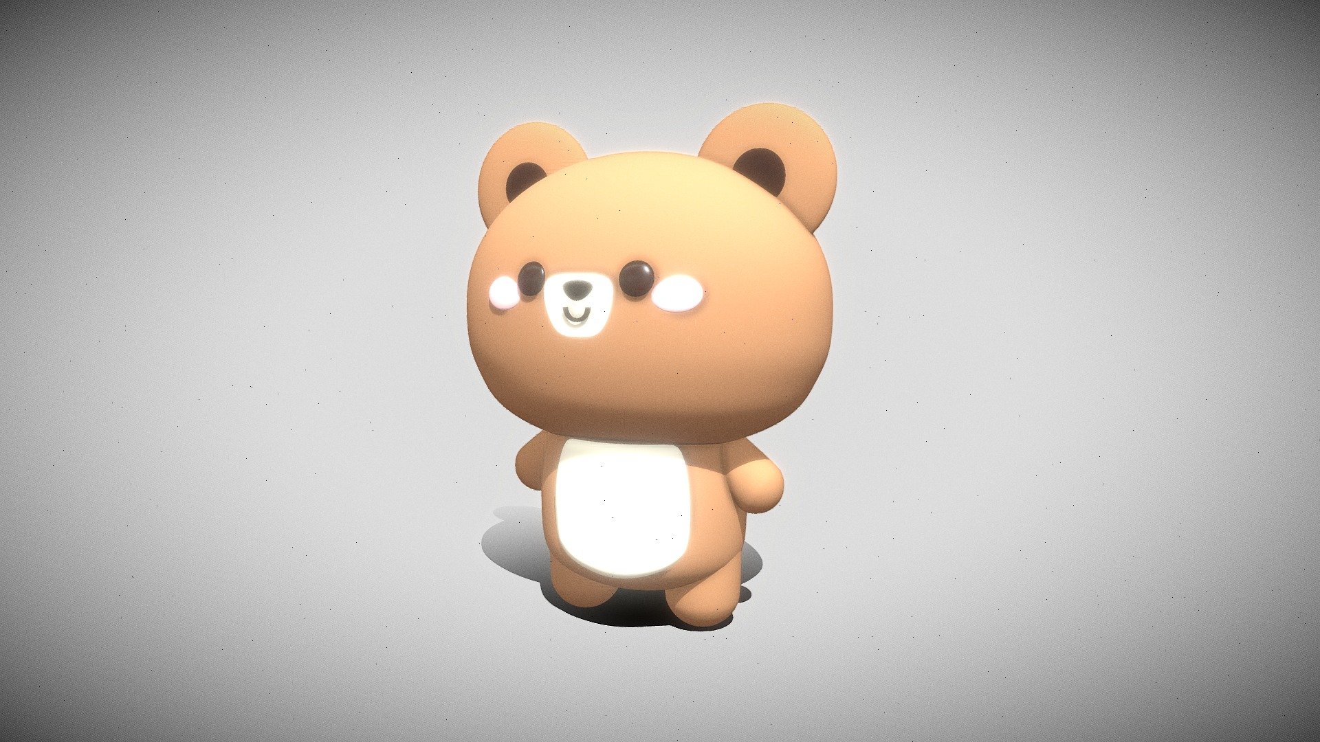 Cute Bear - Download Free 3D model by Hafiene (@ahmedhafiene98 ...