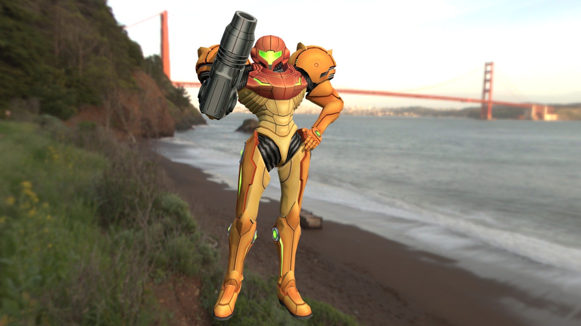 Wii - Super Smash Bros Brawl - Samus Varia Suit - Download Free 3D ...