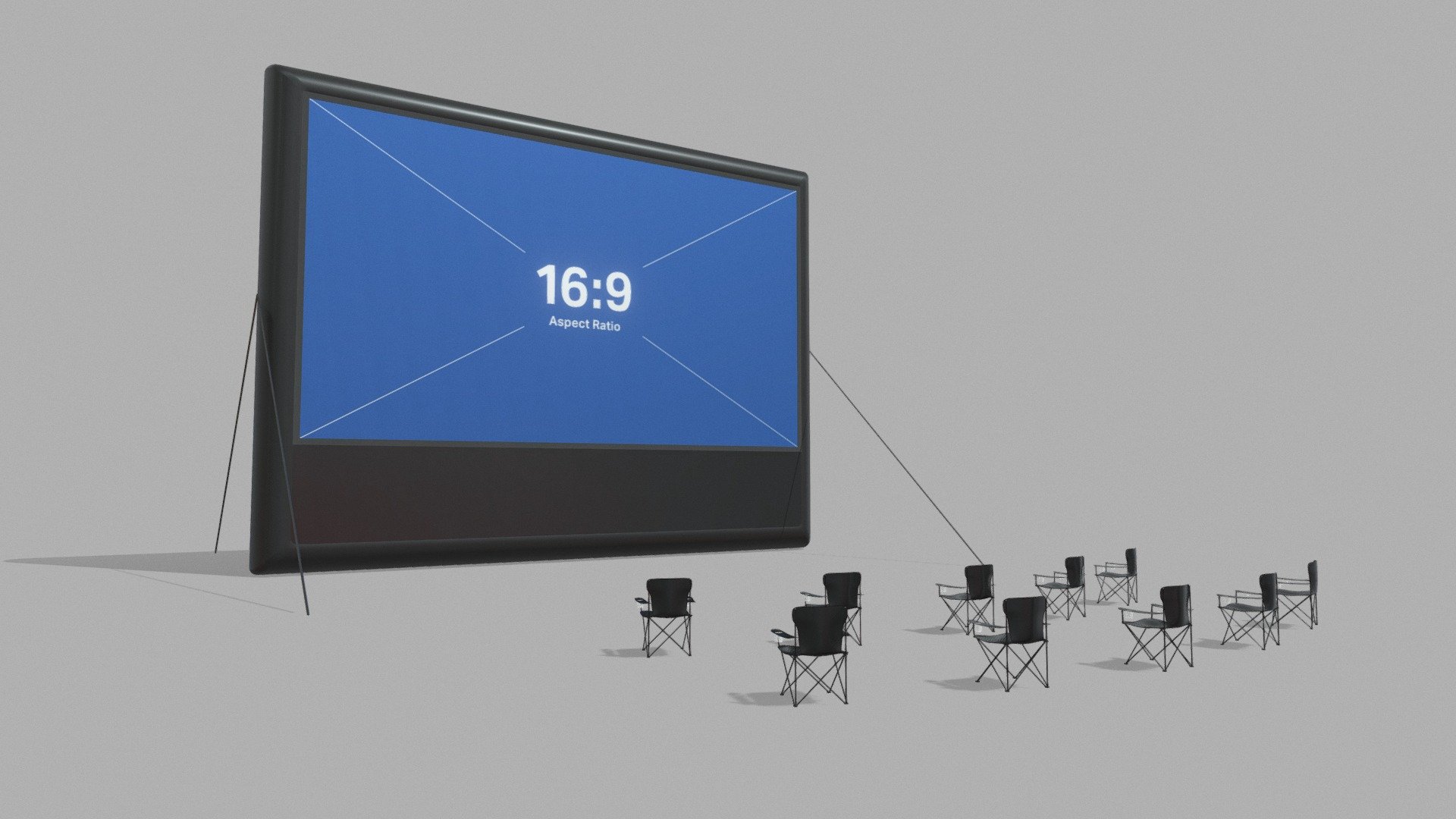 Giant Inflatable Screen - Buy Royalty Free 3D model by CGBee (@cg.bee ...