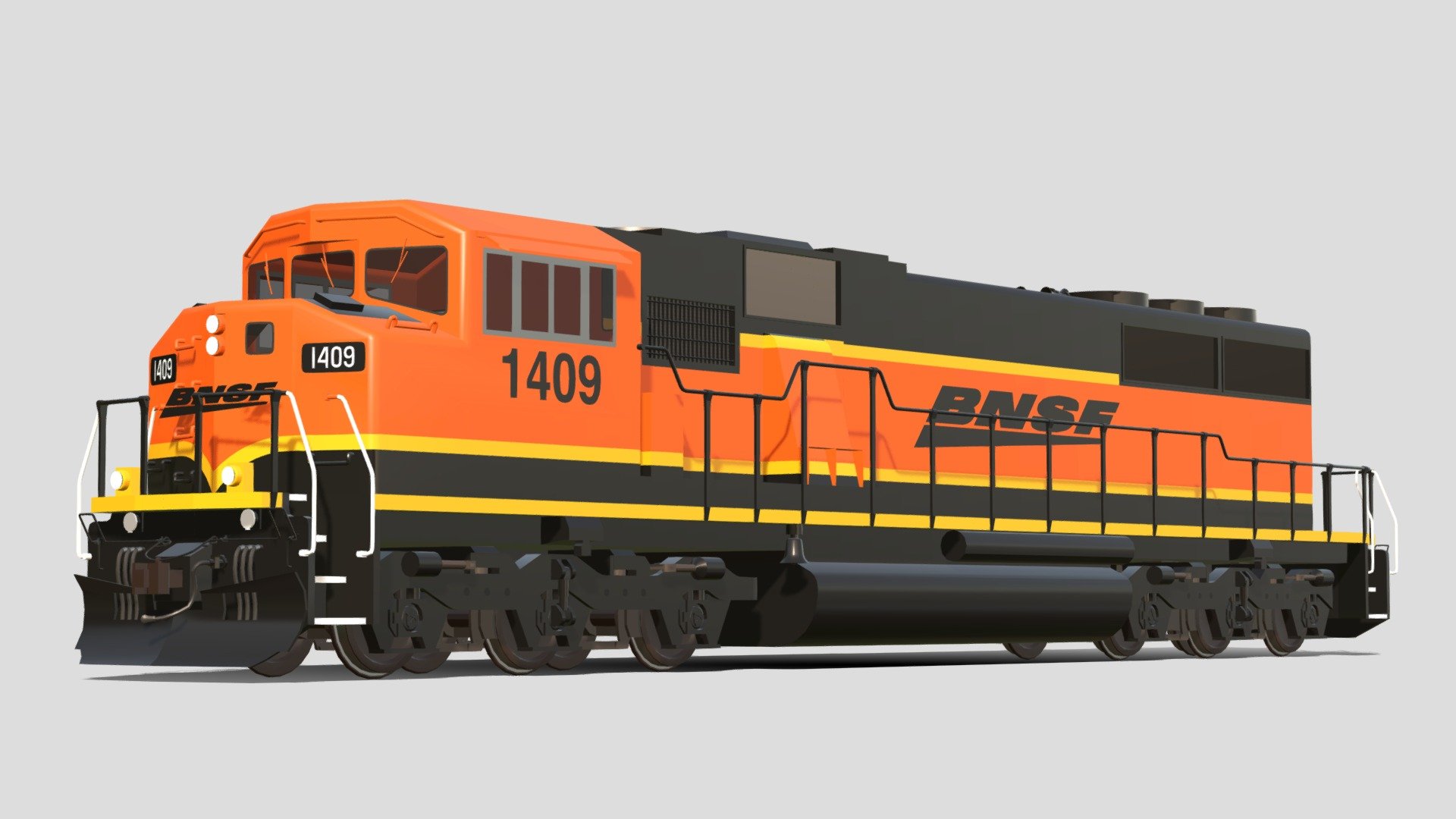 BNSF EMD SD60M Triclops - Download Free 3D model by OUTPISTON [b47a7e2 ...