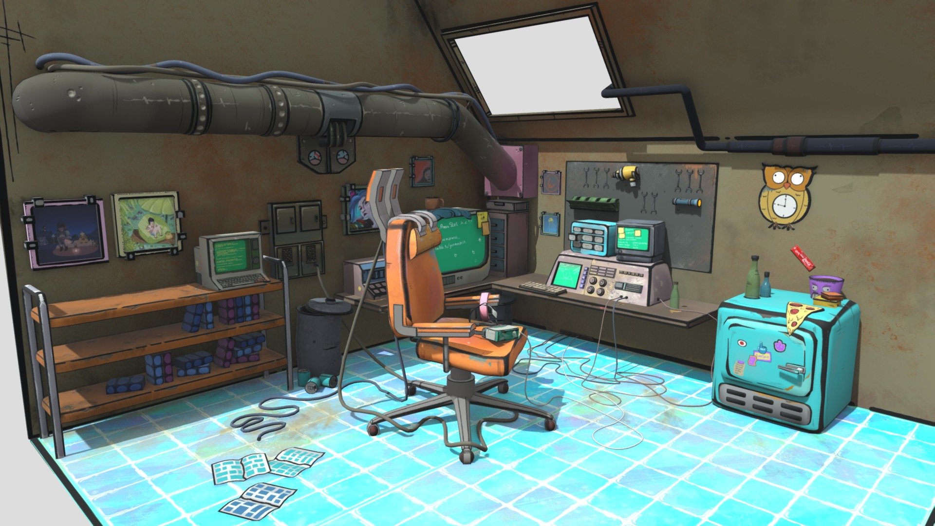 Borderlands Inspired Game room - 3D model by YunnMarin [b47b0f7 ...