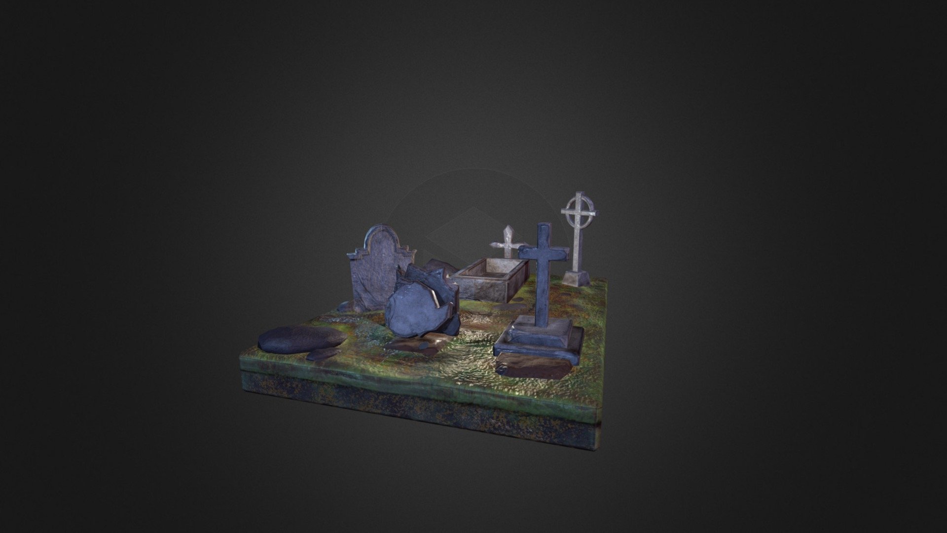 Graveyard - 3D model by RZammarrelli [b47dd32] - Sketchfab