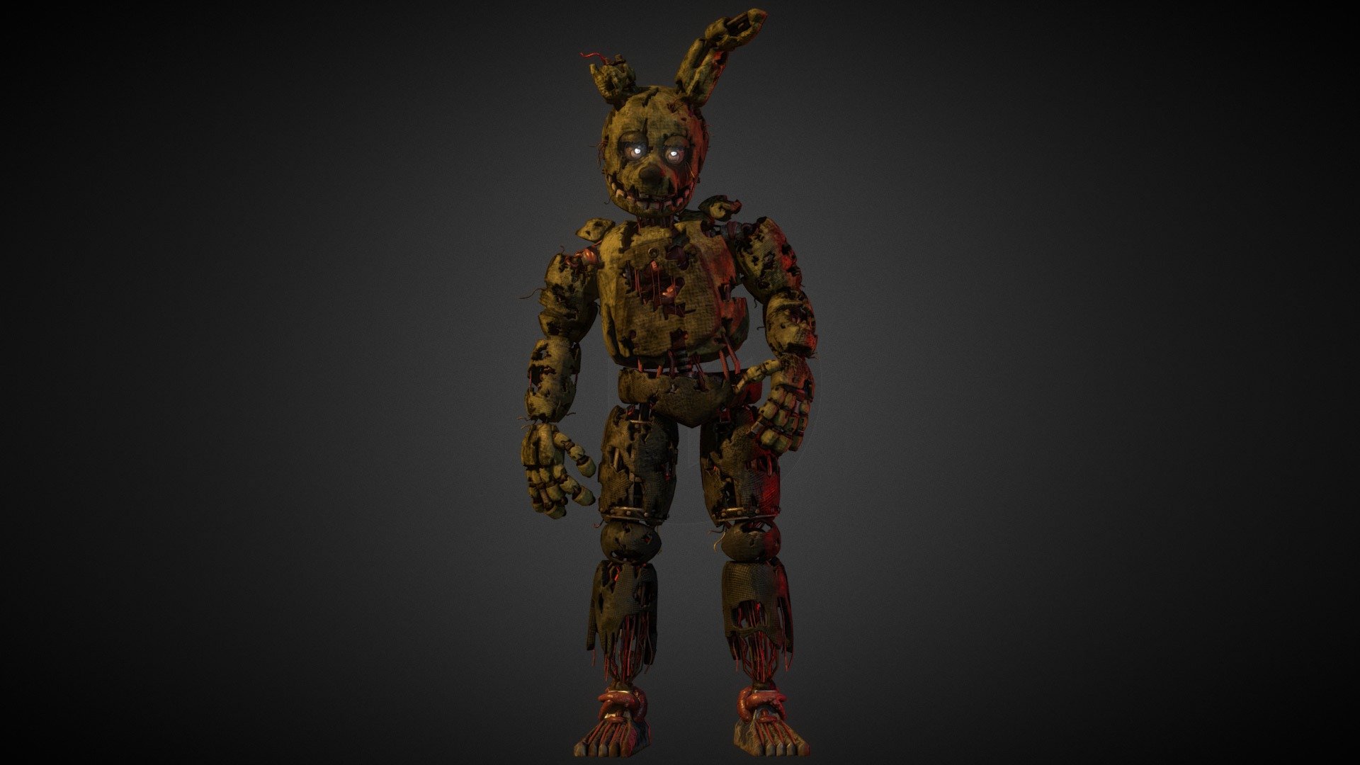 Springtrap Retext / /Model FBX-LowPoly Vers. - Download Free 3D model ...