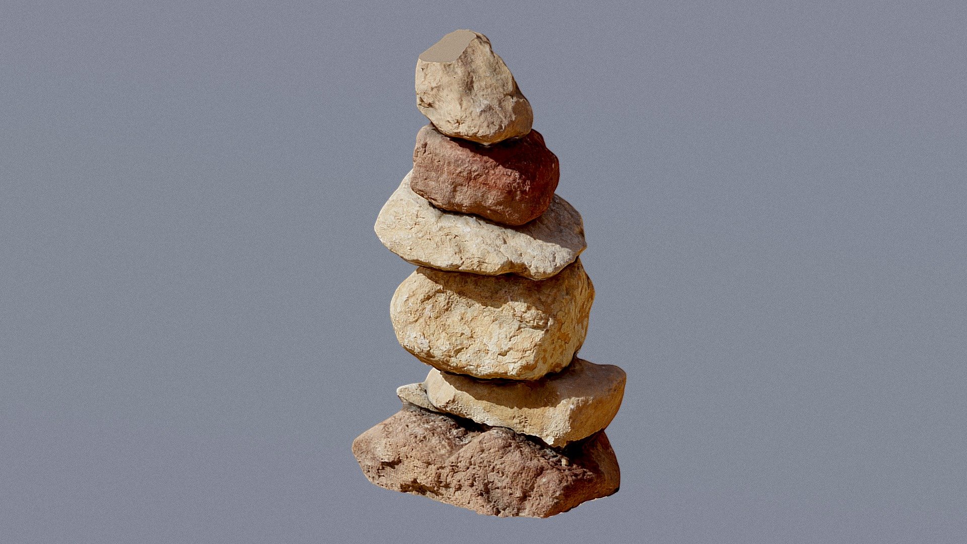 Stone balancing - 3D model by AI Photogrammetry (@Above-Israel ...