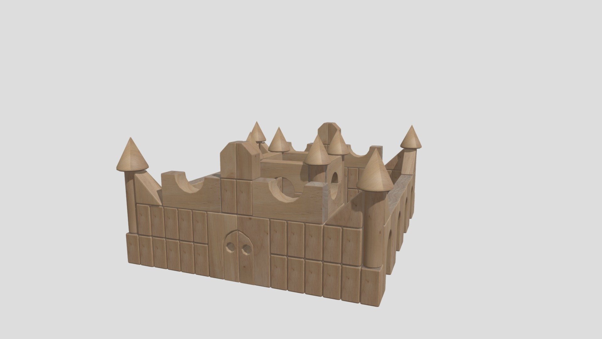 Unit Block Castle - Download Free 3D model by David Levine (@dwlevine22 ...
