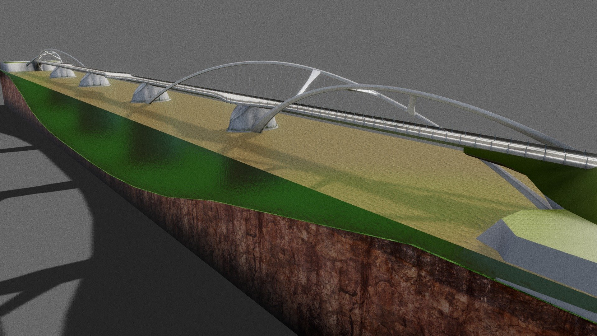 Pedestrian Bridge - Sustainable concept - 3D model by IDEART | Art ...