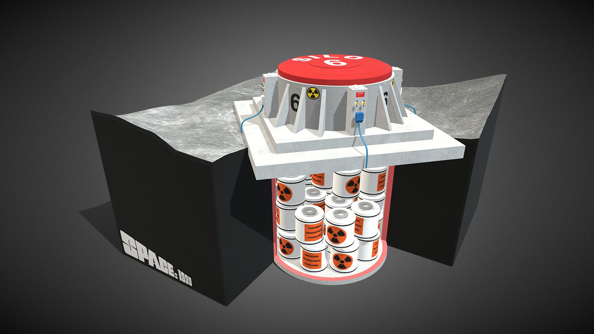 WDA Nuclear Waste Silo 6 - Buy Royalty Free 3D model by COSEDIMARCO ...