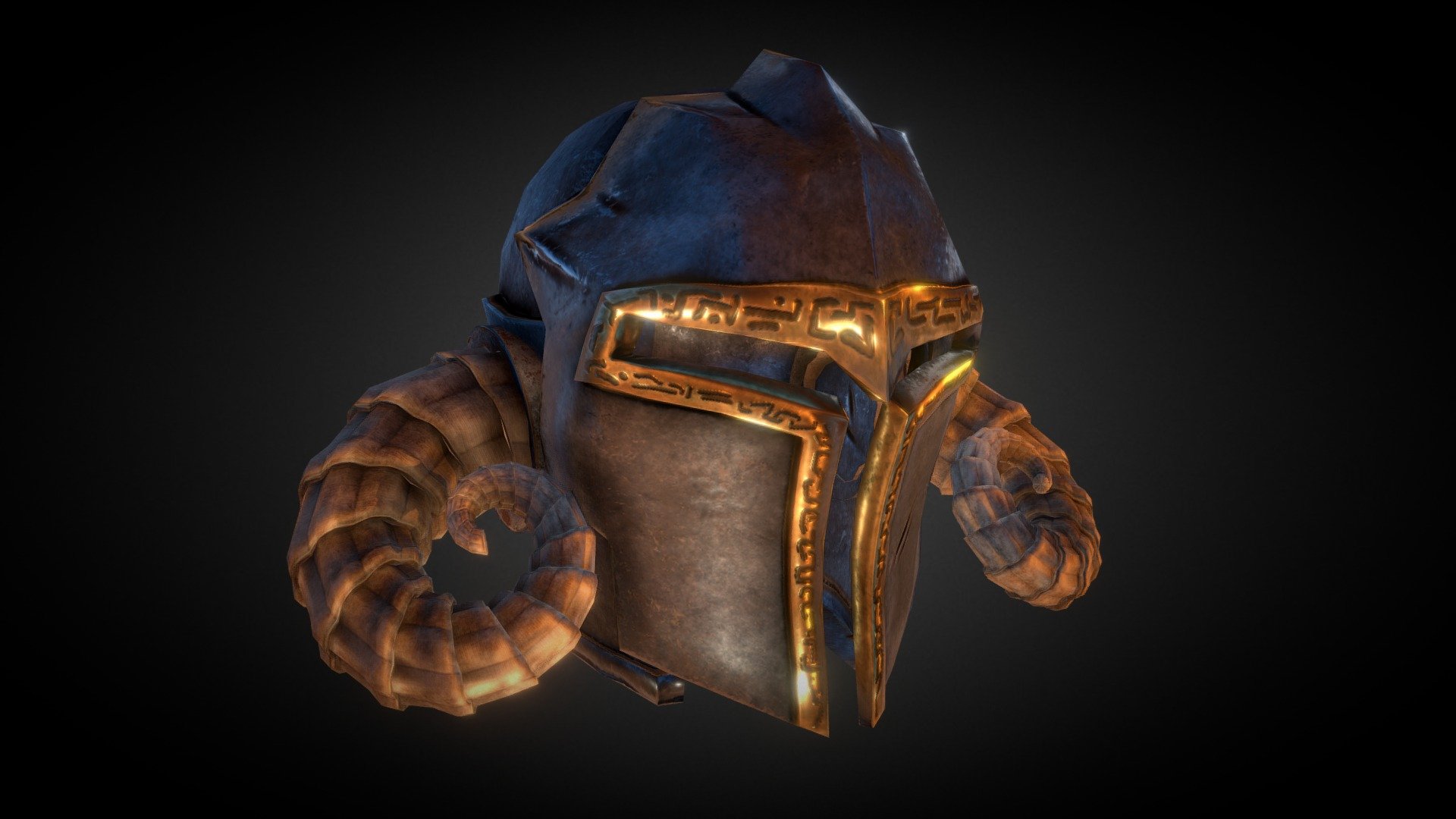 Horned Helm - Buy Royalty Free 3D model by ArtLeaving (@aptyphawk22 ...