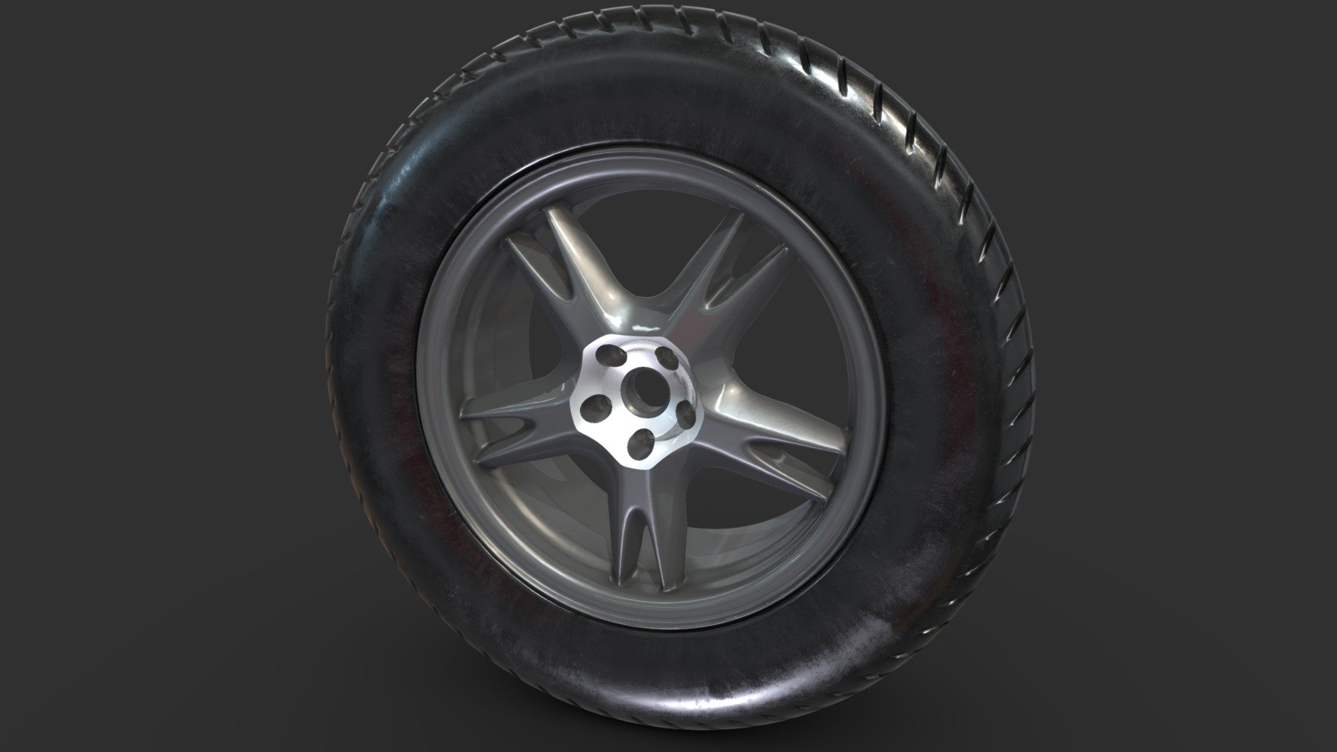 car wheel rim test 8 - 3D model by Geug [b485a21] - Sketchfab