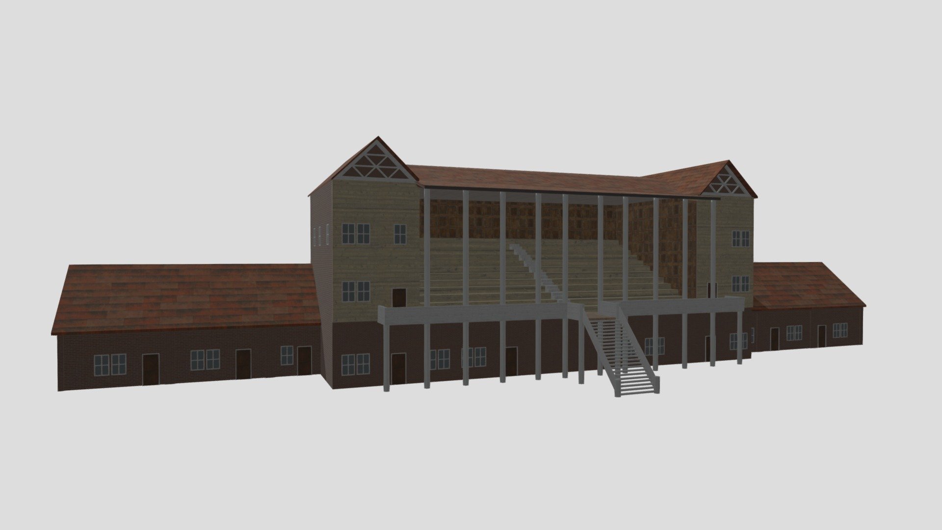 Cricketpavilionmain - 3D model by bertiebee77 [b485abd] - Sketchfab