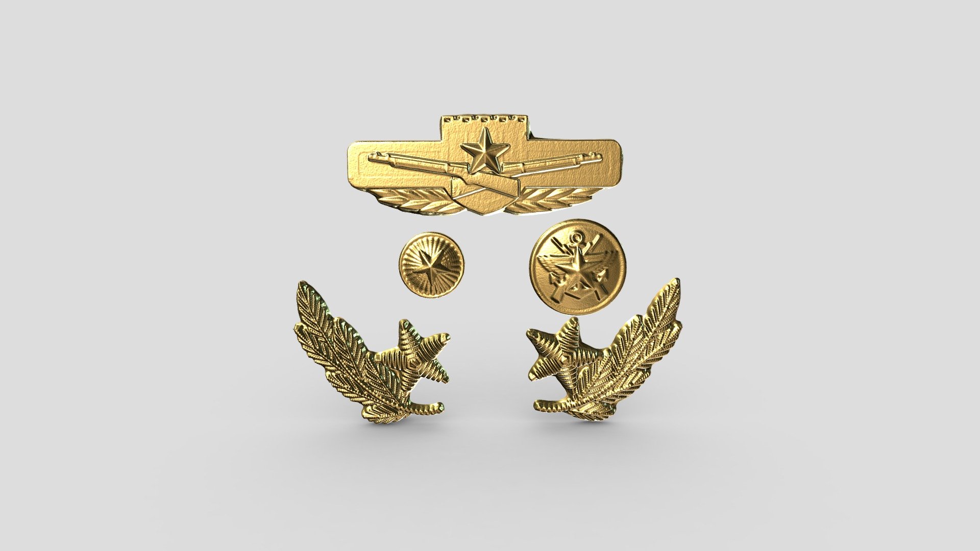 Military rank - 3D model by Diana Liu (@Diana123456) [b486f26] - Sketchfab